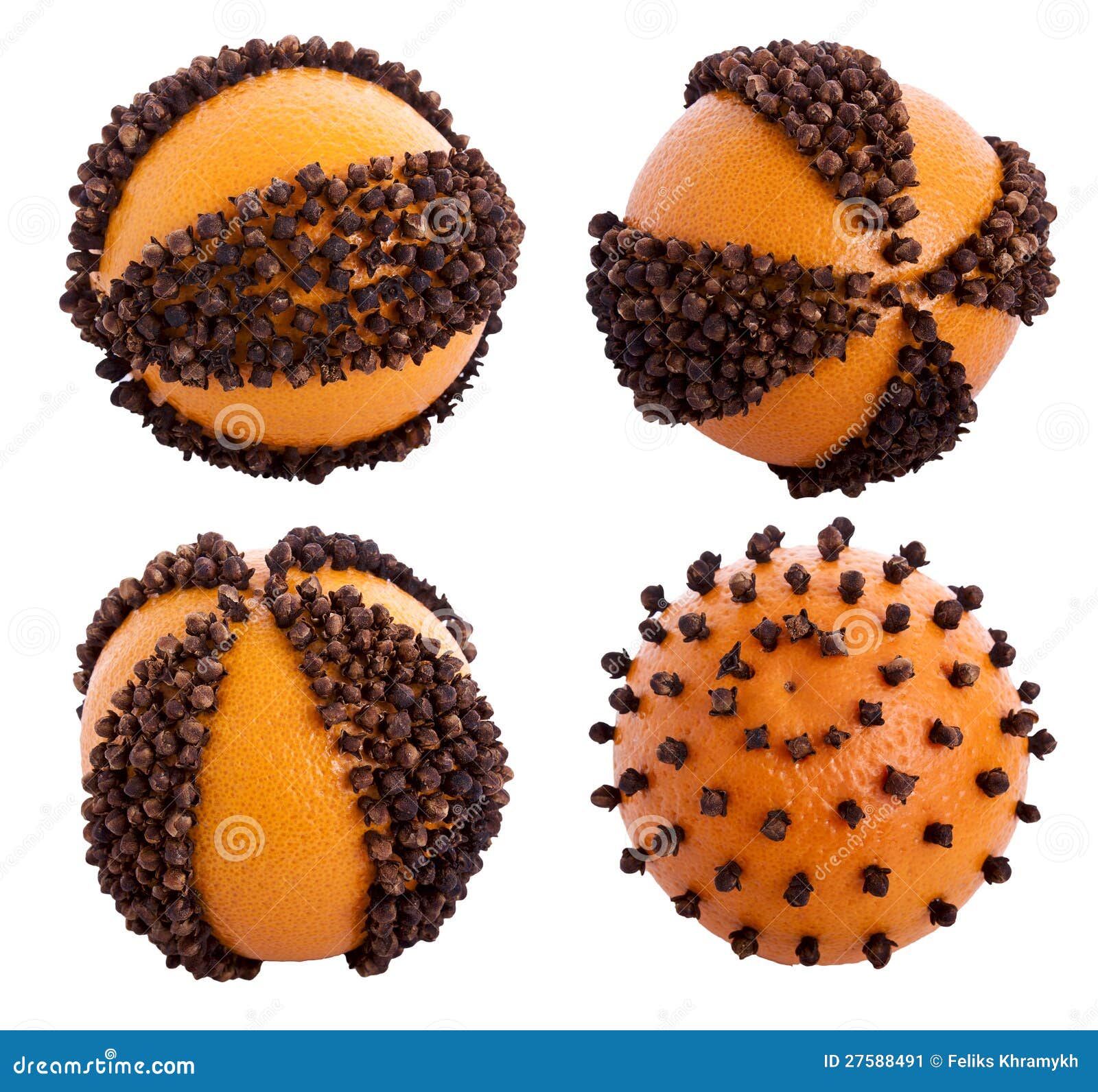 Christmas Pomander of Orange and Cloves Stock Image - Image of healthy ...