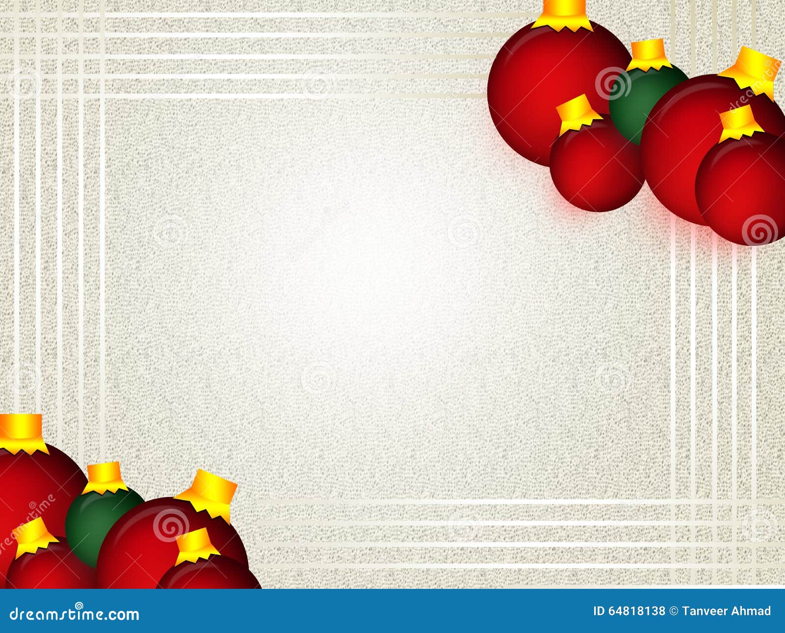Christmas Post Card Design with Copy Space Stock Illustration ...