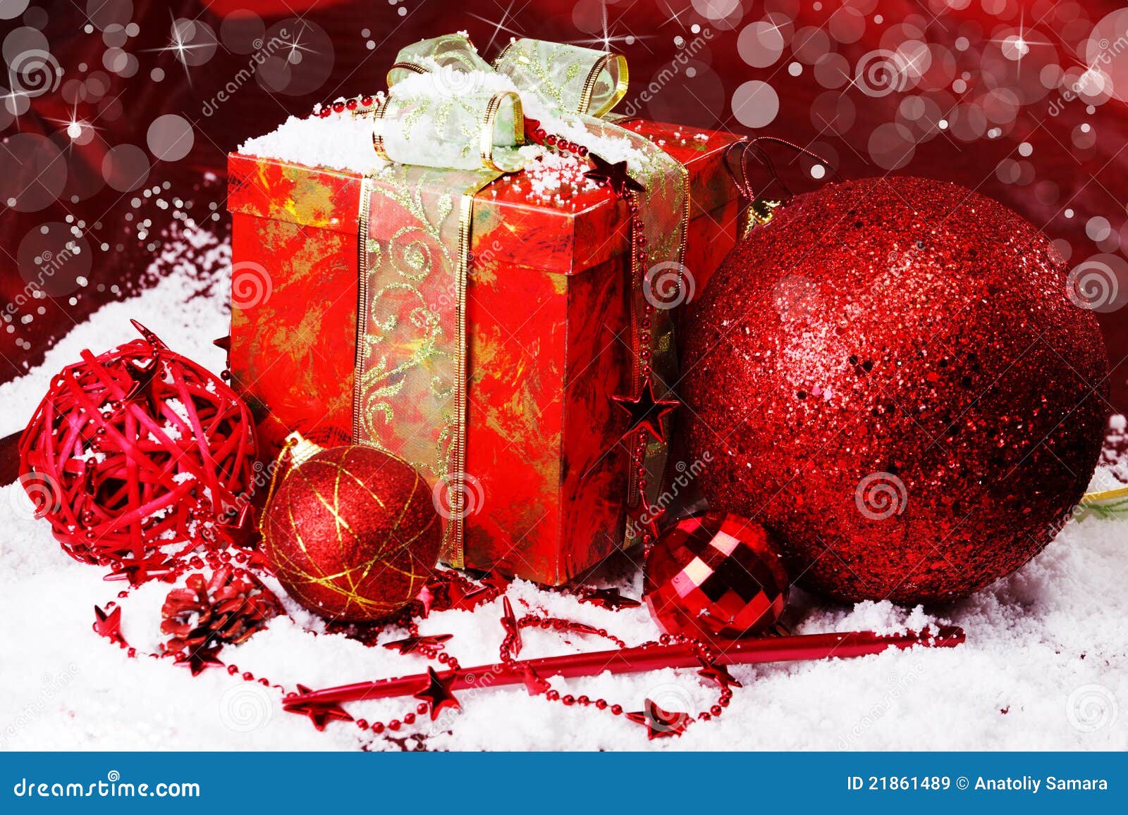Christmas Present and Accessories Stock Image - Image of brilliant ...