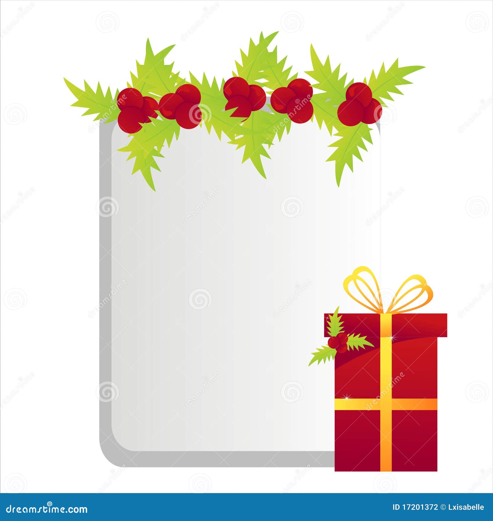 Christmas present frame stock vector. Illustration of present - 17201372