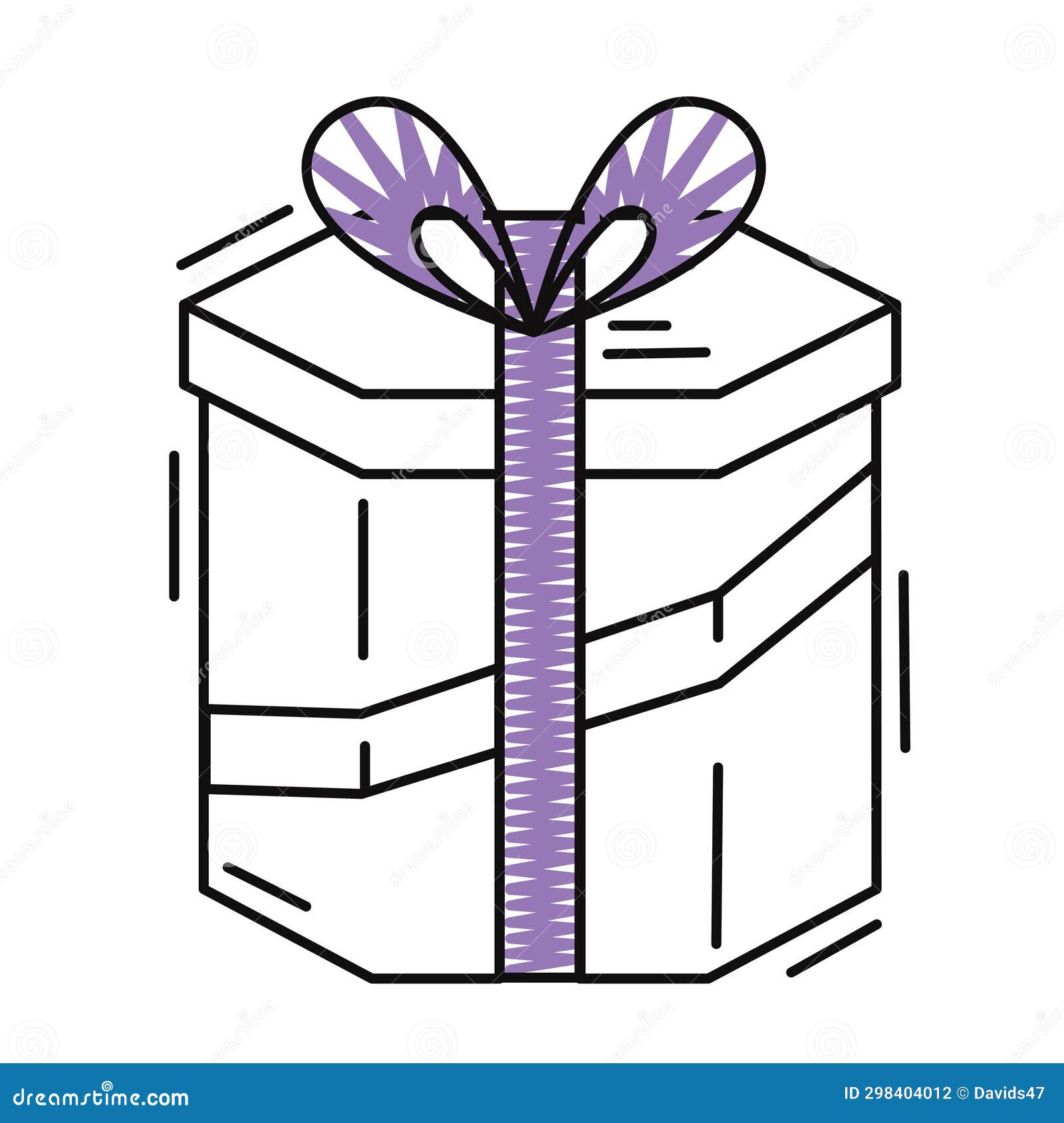 Christmas Present Icon Cartoon Sketch Style Vector Stock Vector ...
