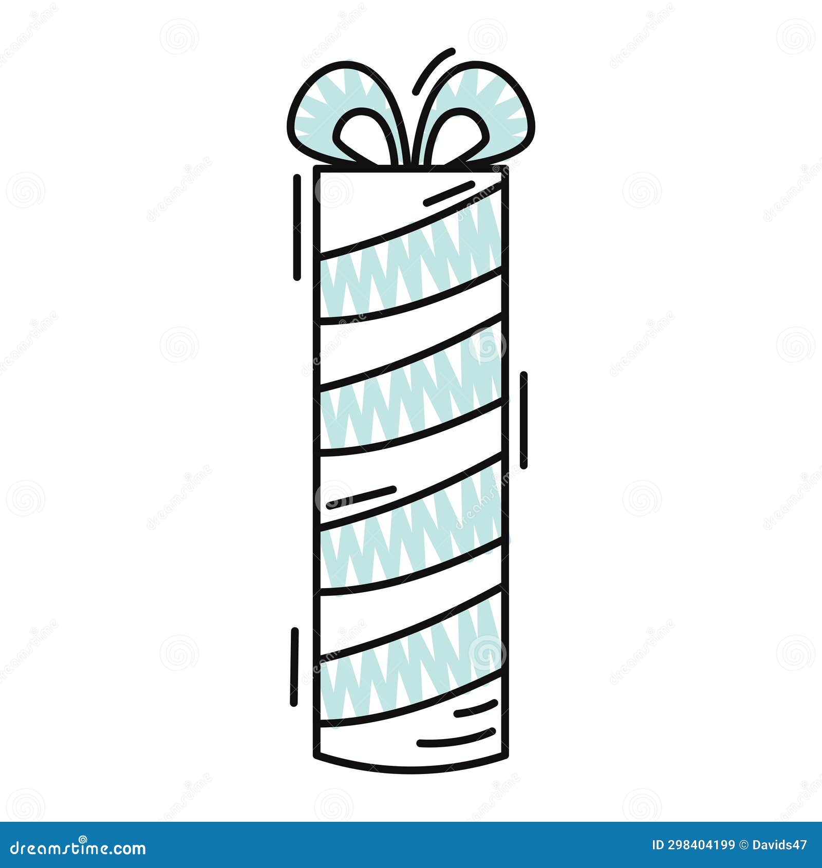 Christmas Present Icon Cartoon Sketch Style Vector Stock Vector ...