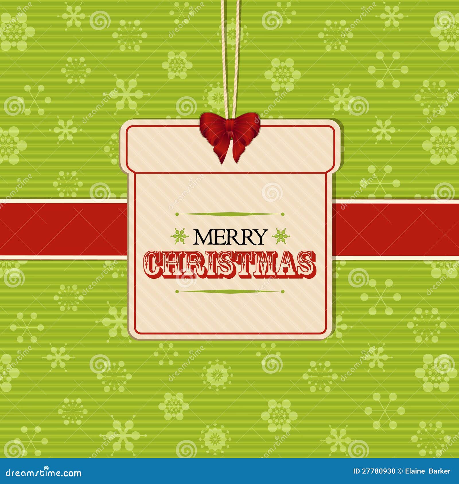 Christmas Present Label Background Stock Vector - Illustration of ...