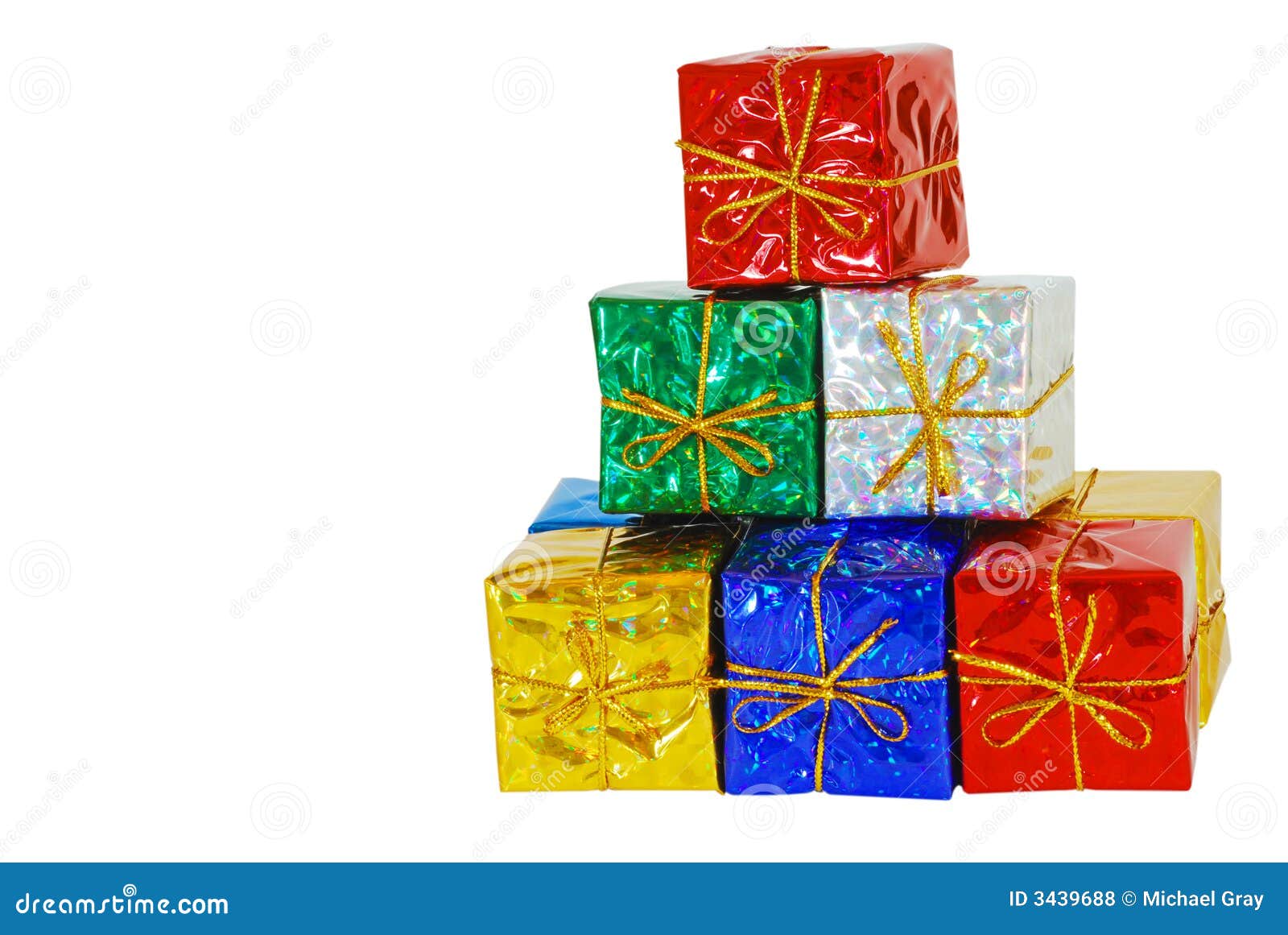 Christmas Present Stack stock photo. Image of christmas - 3439688