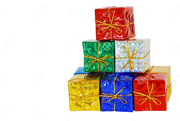 Christmas Present Stack stock photo. Image of christmas - 3439688