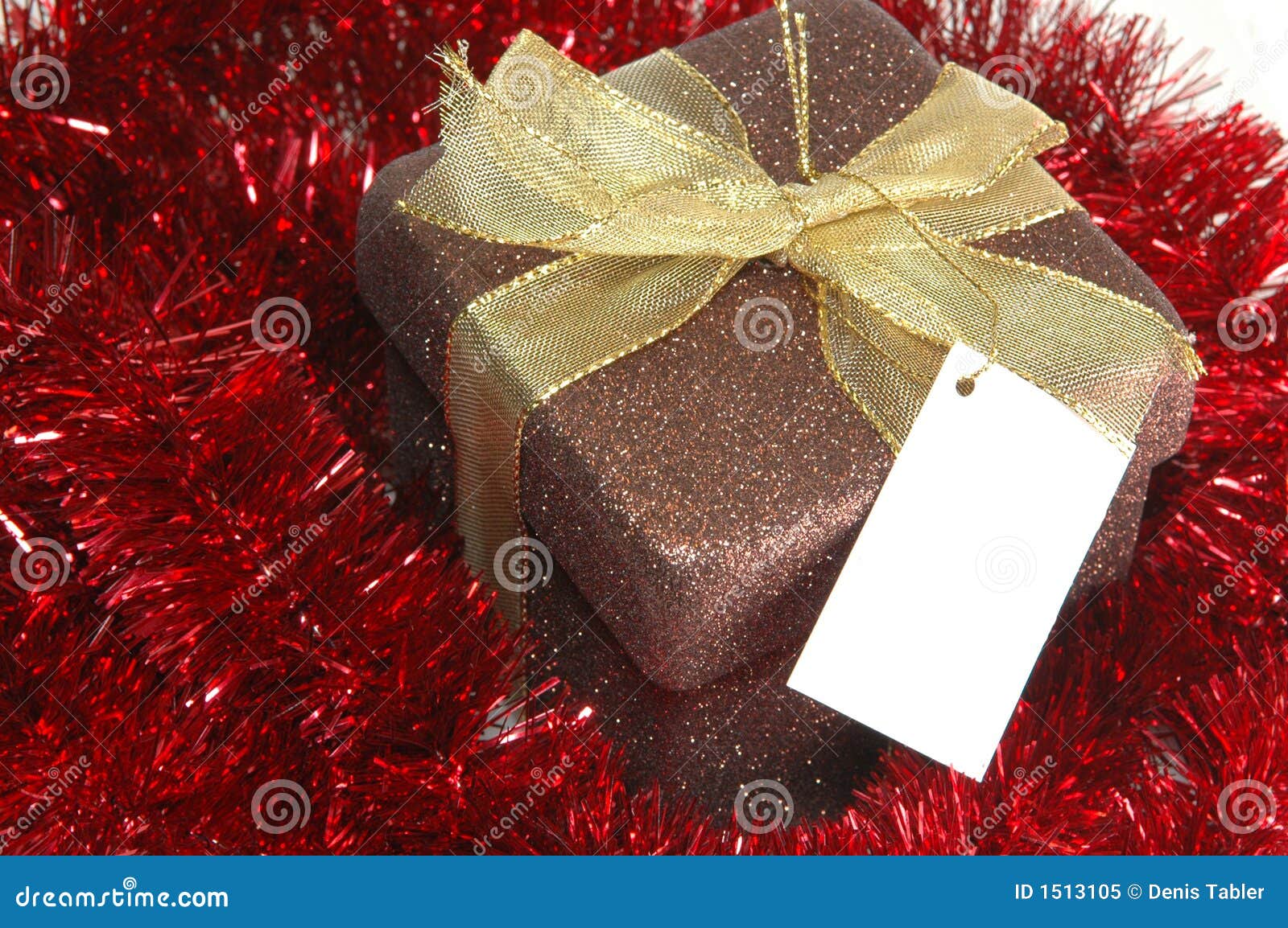 Christmas Present Whit Garland Stock Image - Image of buying ...