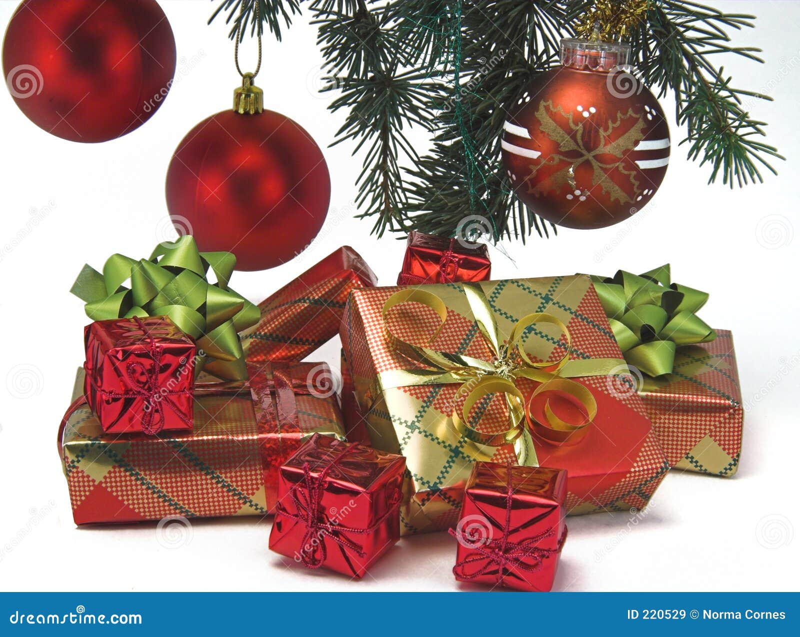 Christmas presents stock image. Image of wrapping, decoration - 220529