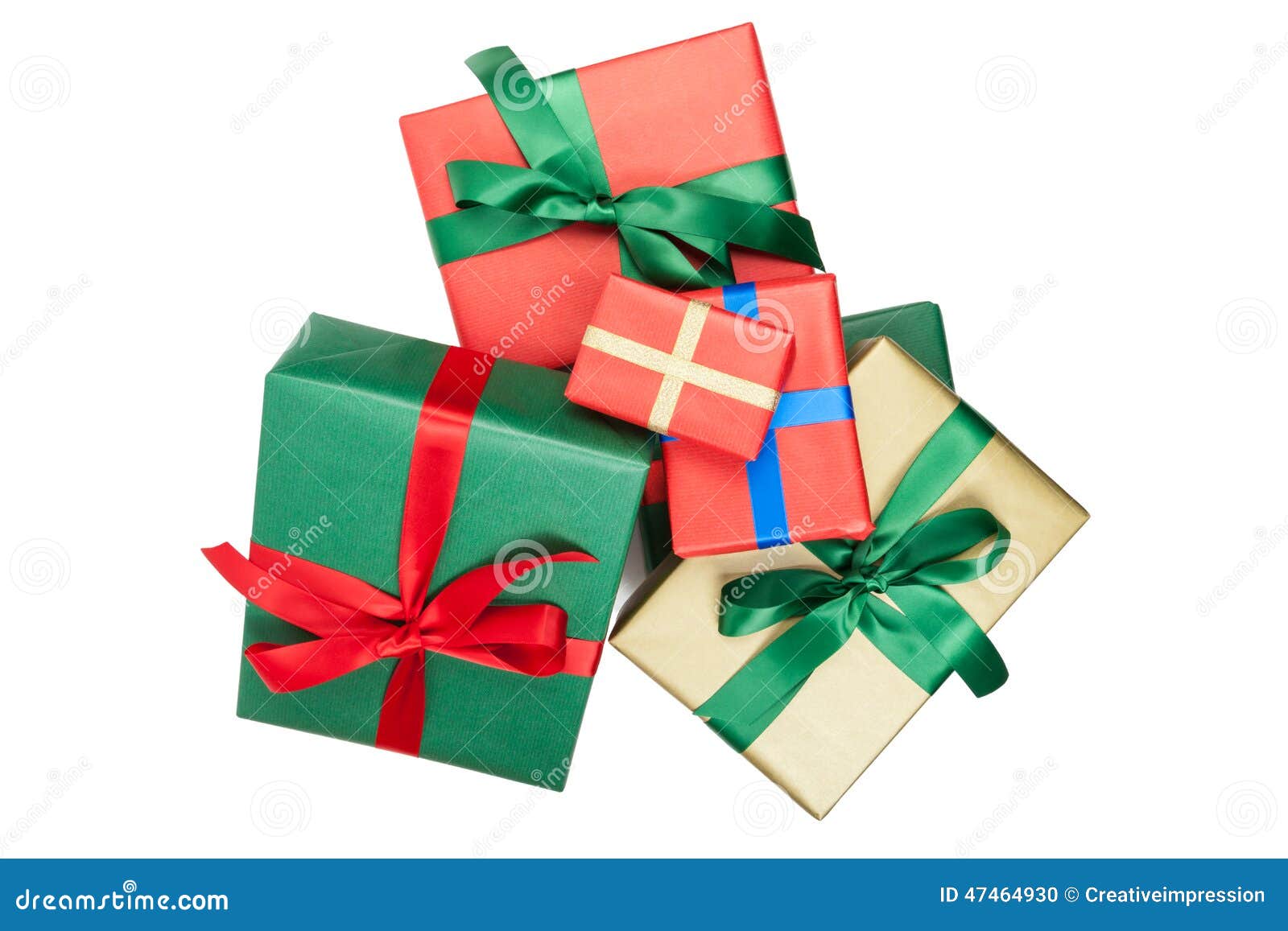 Christmas Presents Top View Stock Photo - Image of decoration, 24th ...