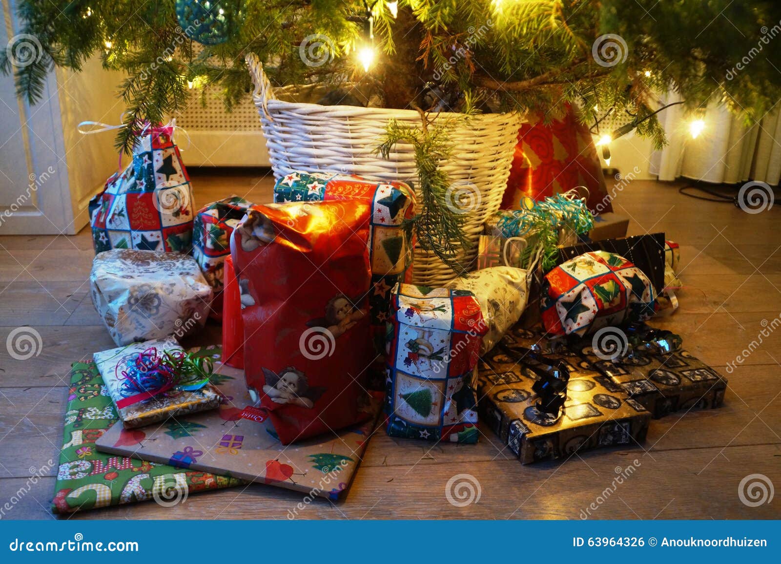 Christmas Presents Under the Tree Stock Photo - Image of celebrate ...