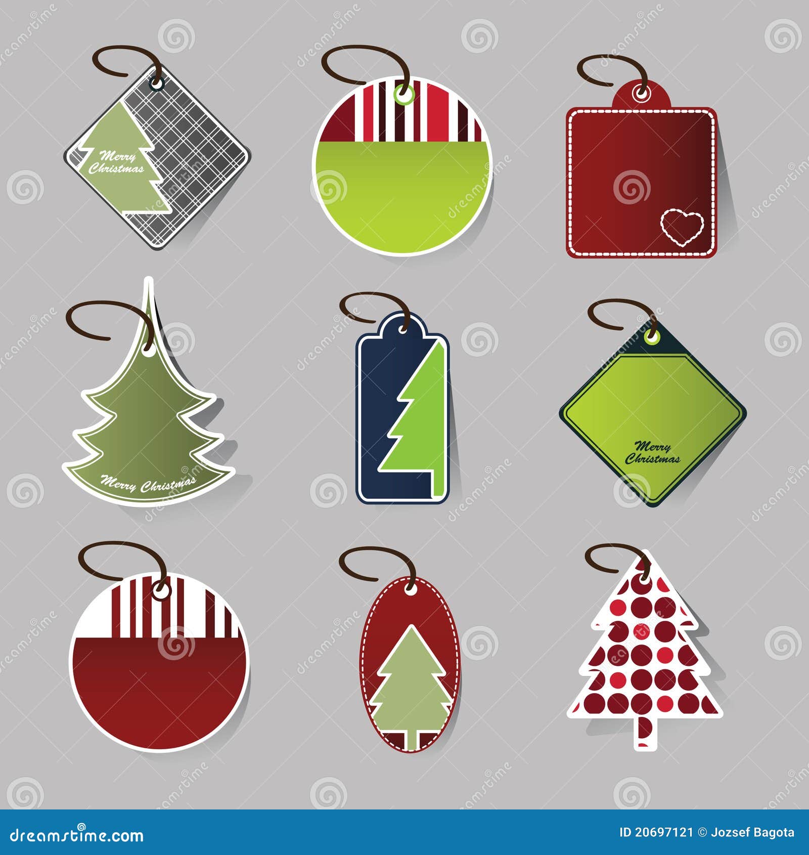 Christmas price tags stock vector. Illustration of blue - 20697121