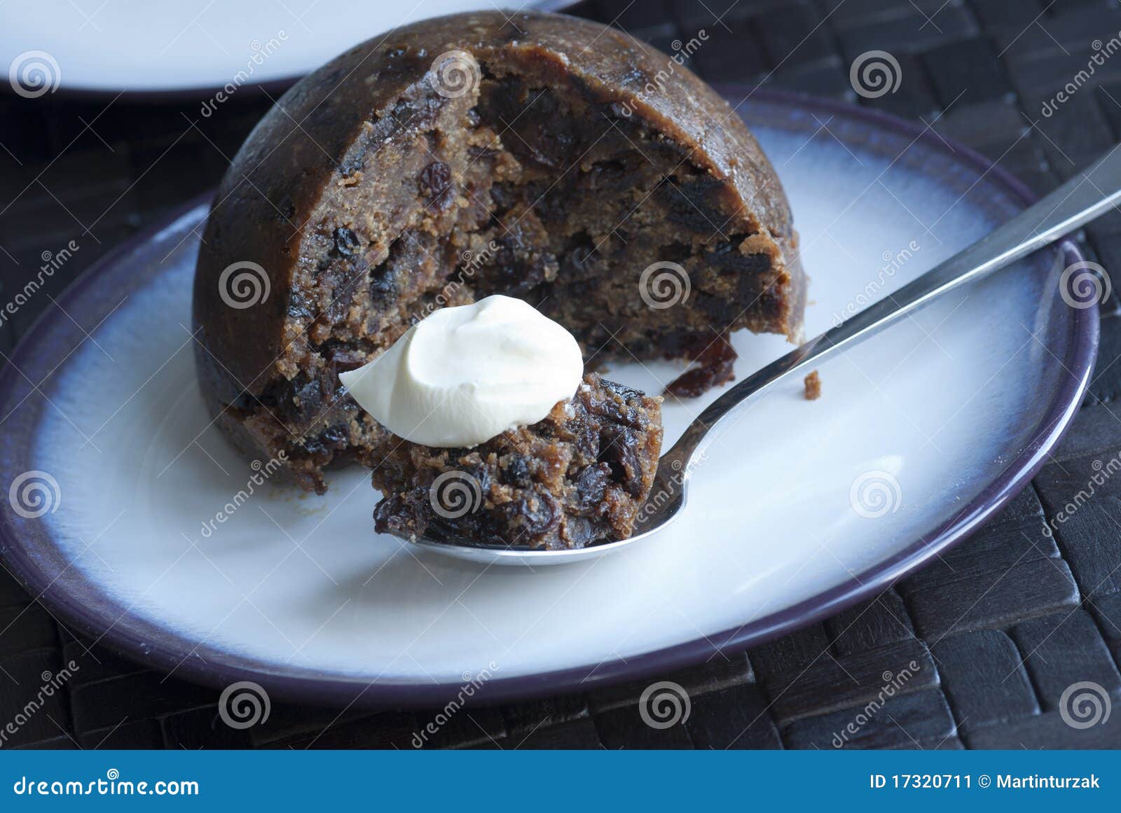 Christmas pudding stock image. Image of christmas, portion - 17320711