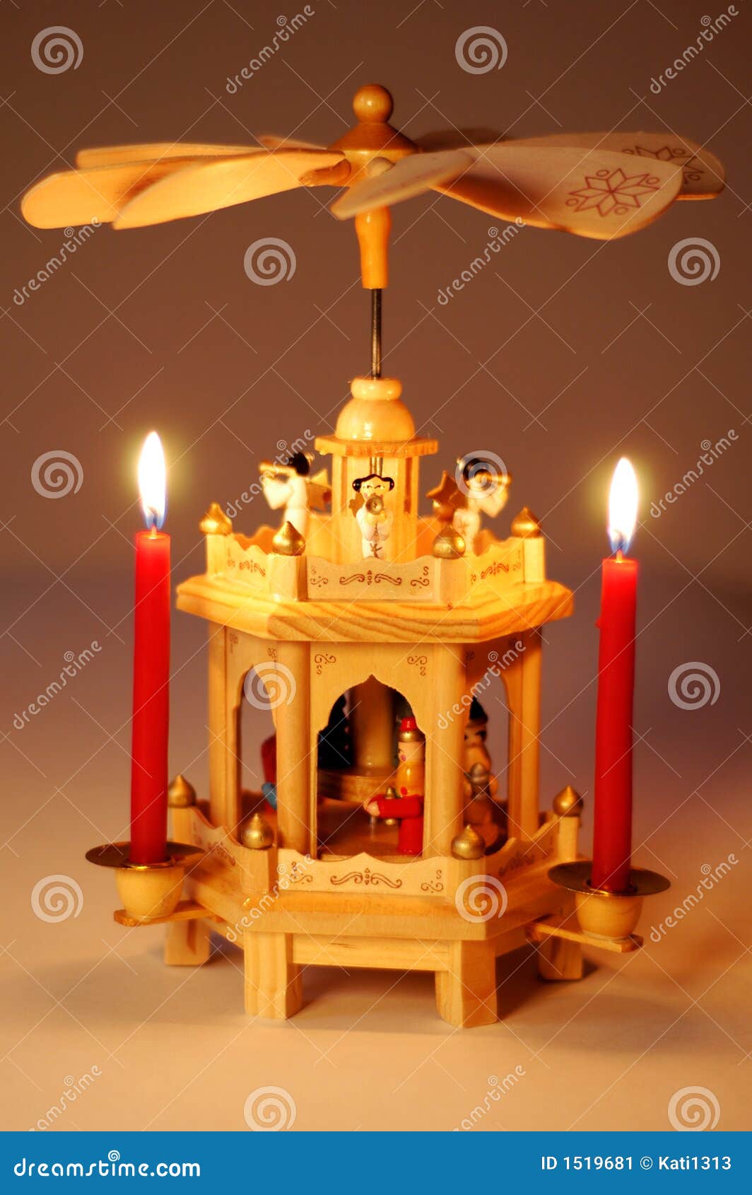 Christmas pyramid stock image. Image of motion, angels - 1519681