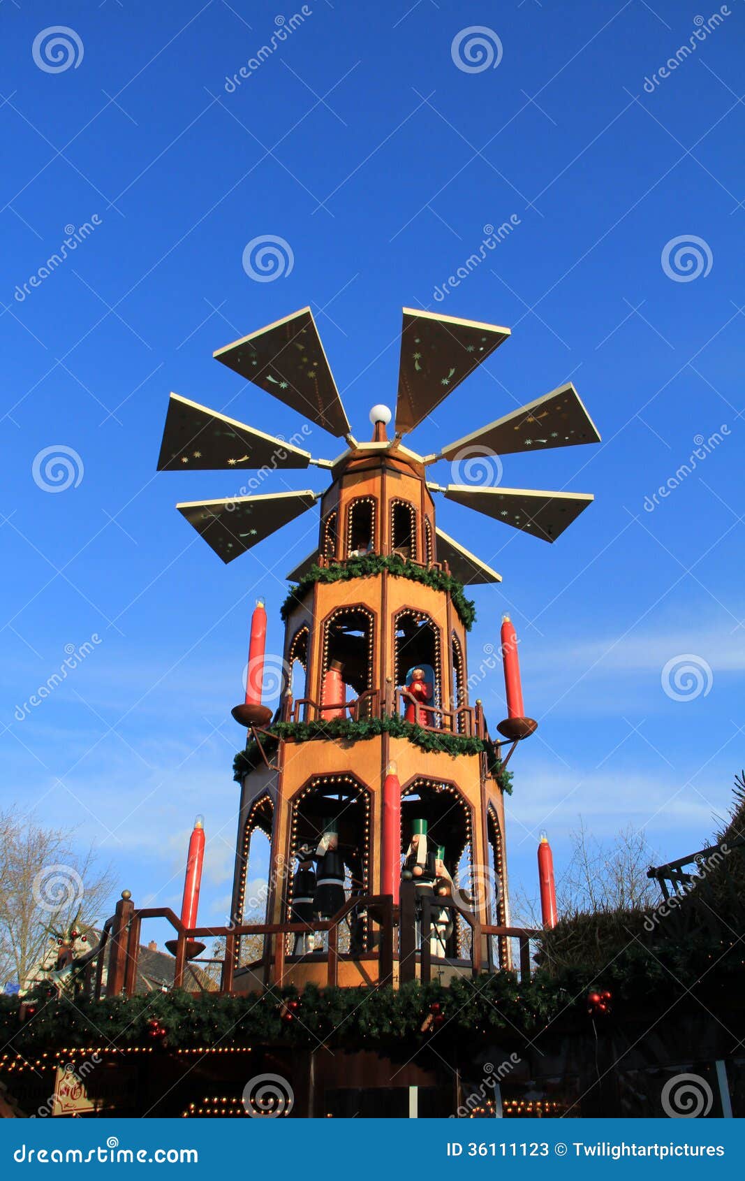 Christmas pyramid stock image. Image of pyramid, burn - 36111123