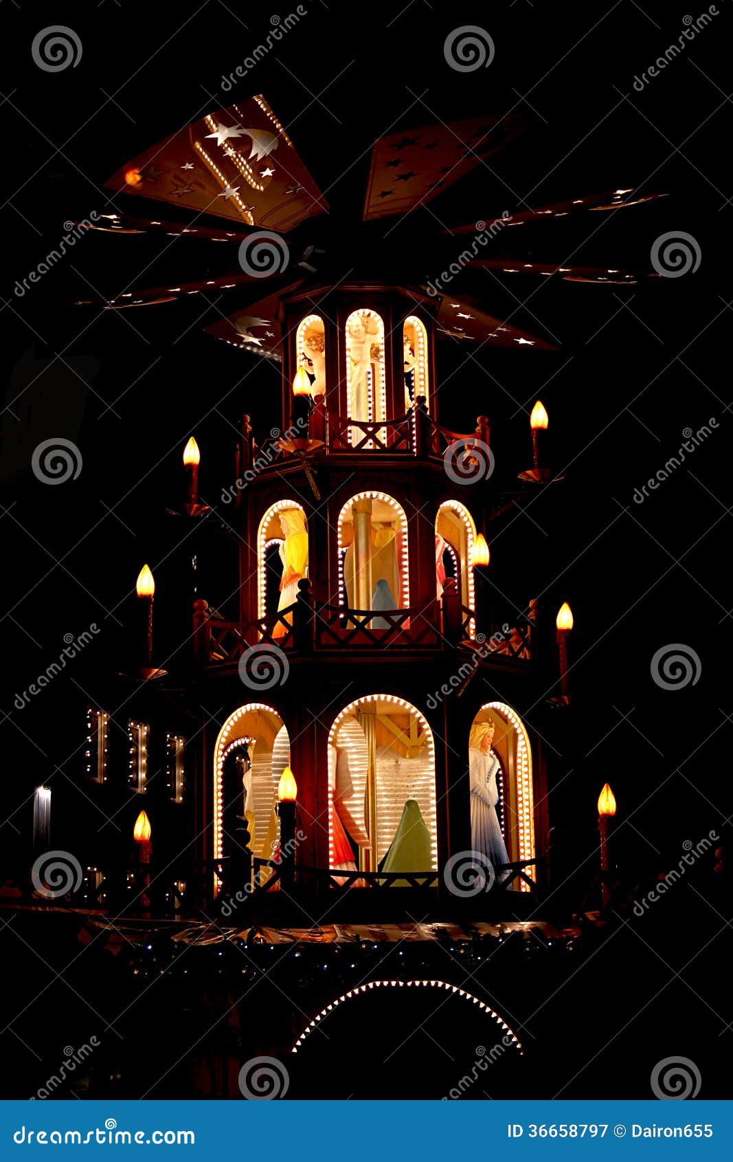 Christmas pyramid stock image. Image of magic, celebration - 36658797