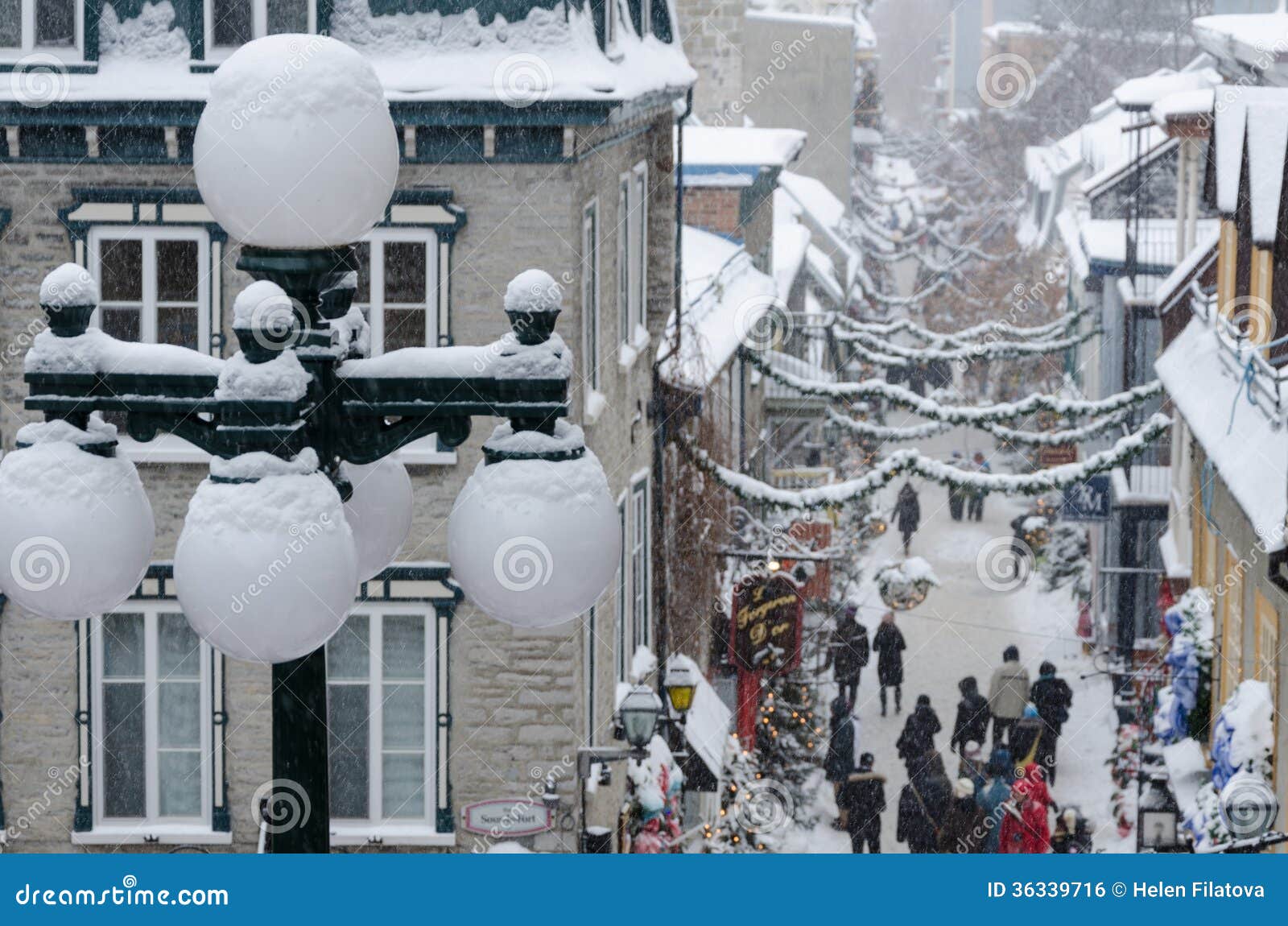 Christmas in Quebec editorial photo. Image of canada - 36339716