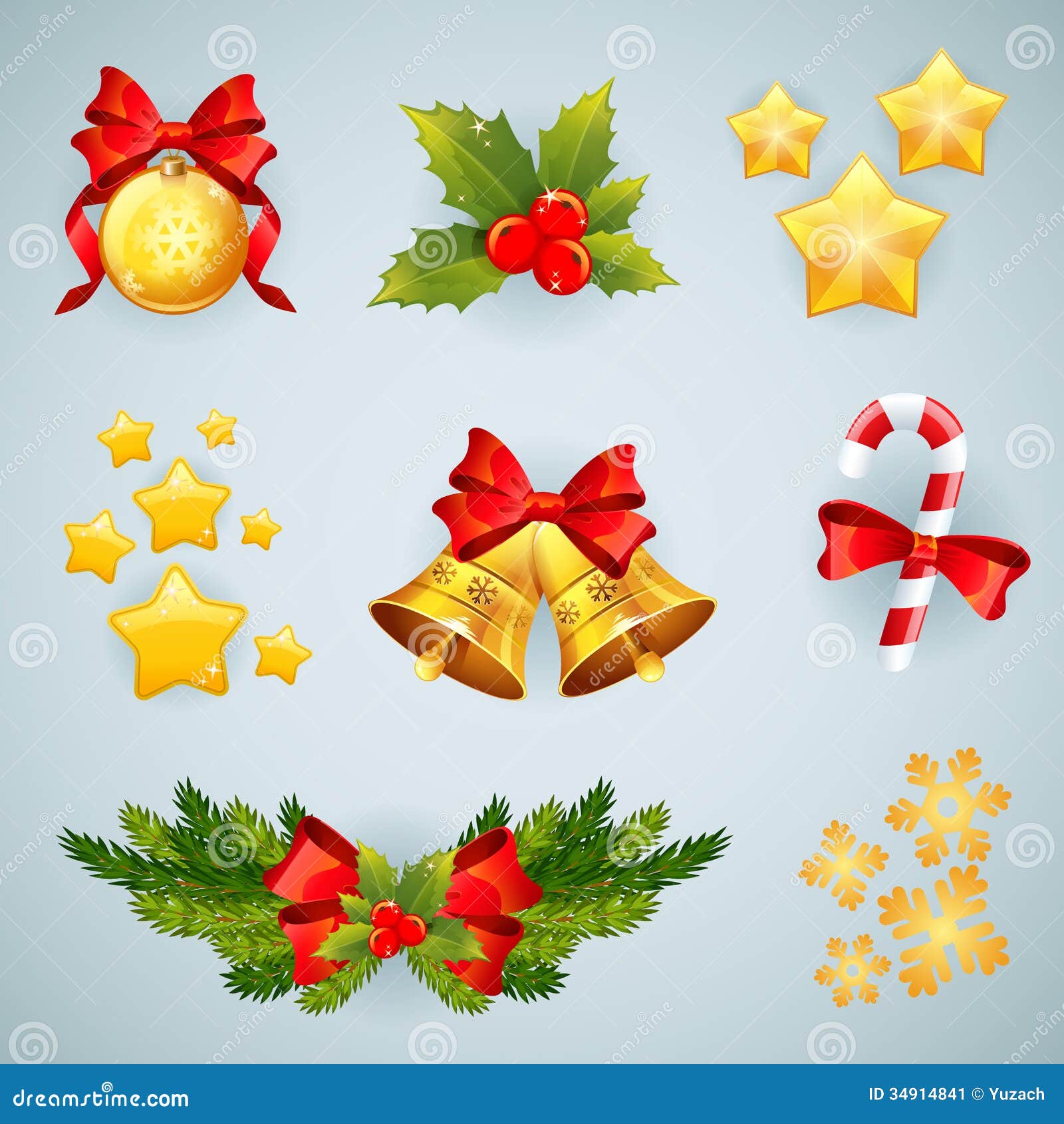 Set Of Realistic Festive Ribbons On White Background. Vector Mockup ...