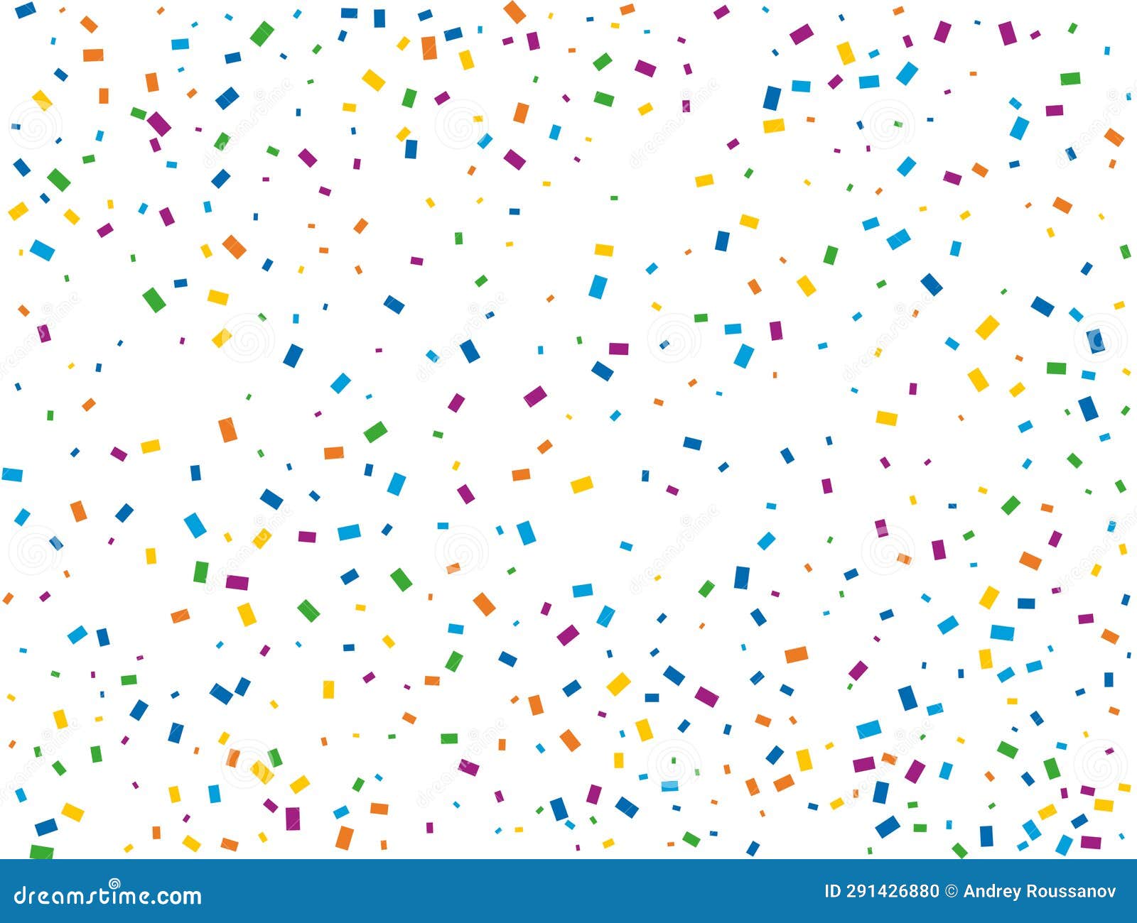 Christmas Rectangular Confetti. Light Rainbow Glitter Confetti ...