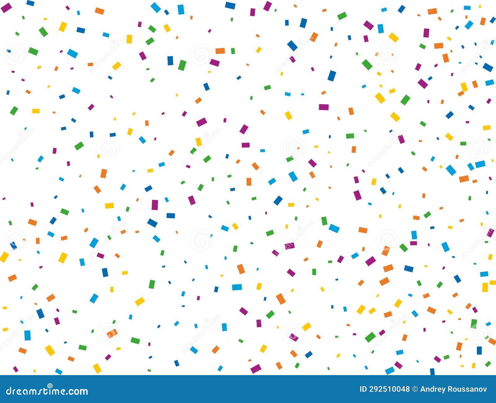 Christmas Rectangular Confetti. Light Rainbow Glitter Confetti ...