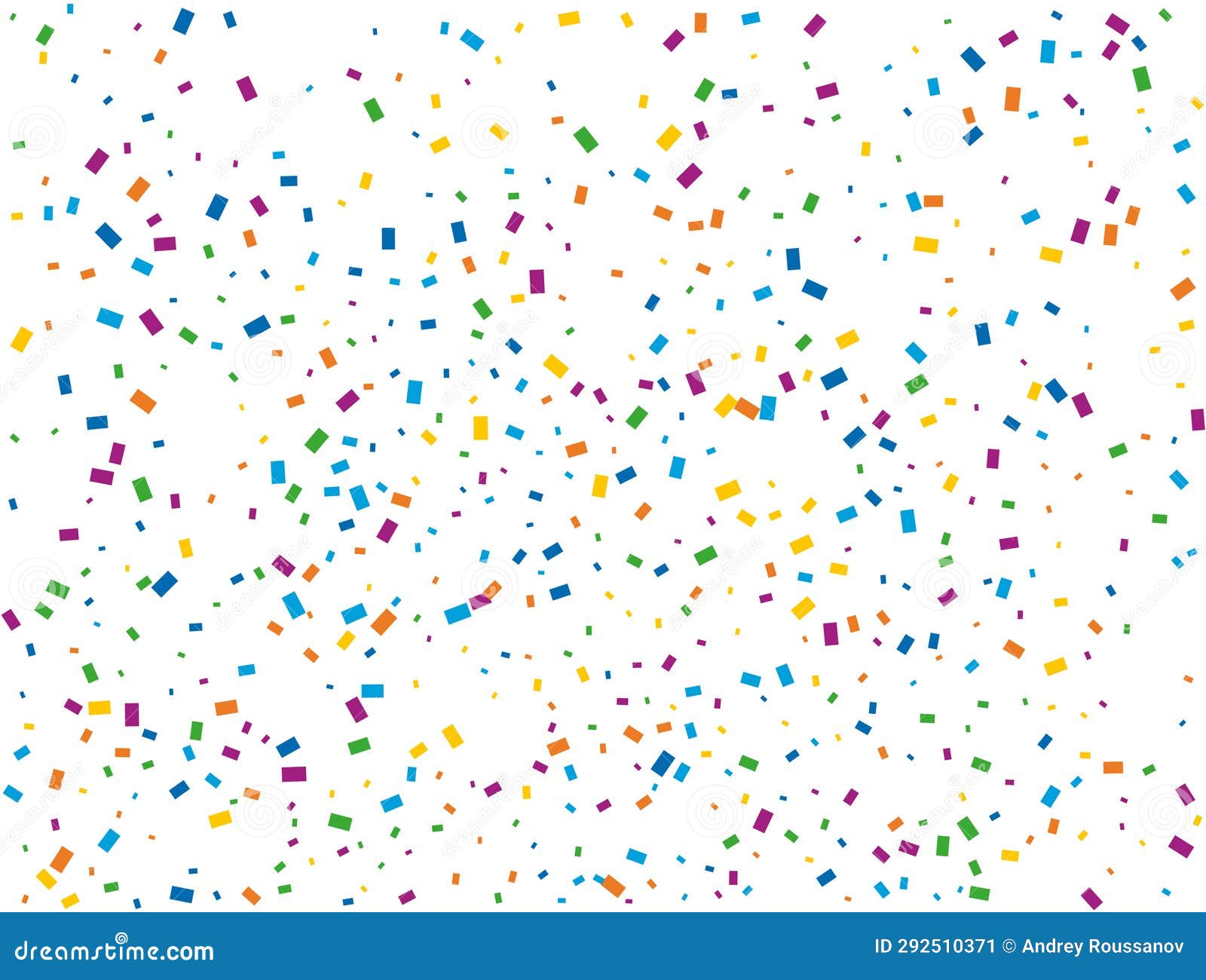 Christmas Rectangular Confetti. Light Rainbow Glitter Confetti ...