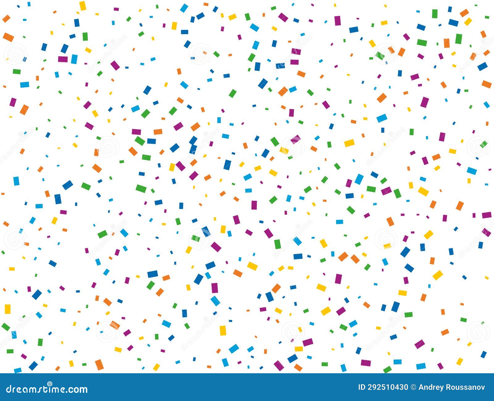 Christmas Rectangular Confetti. Light Rainbow Glitter Confetti ...