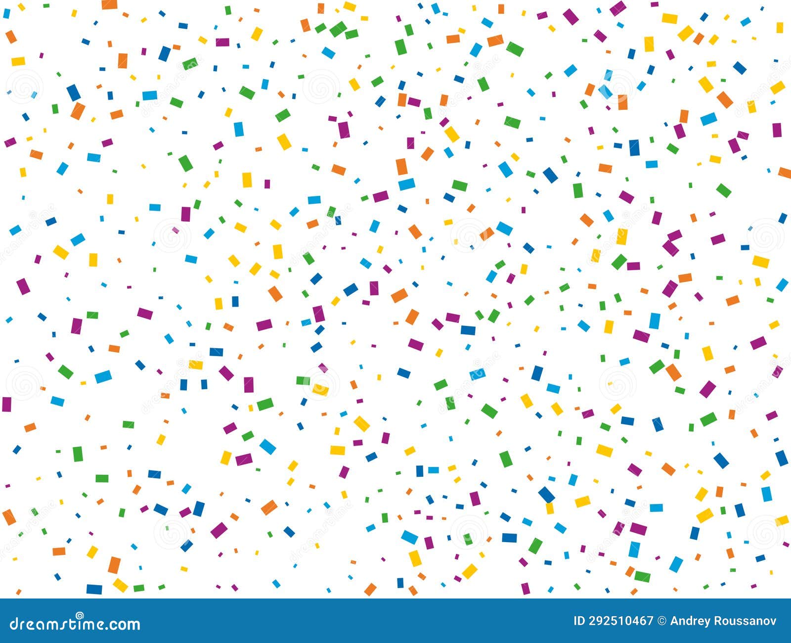 Christmas Rectangular Confetti. Light Rainbow Glitter Confetti ...