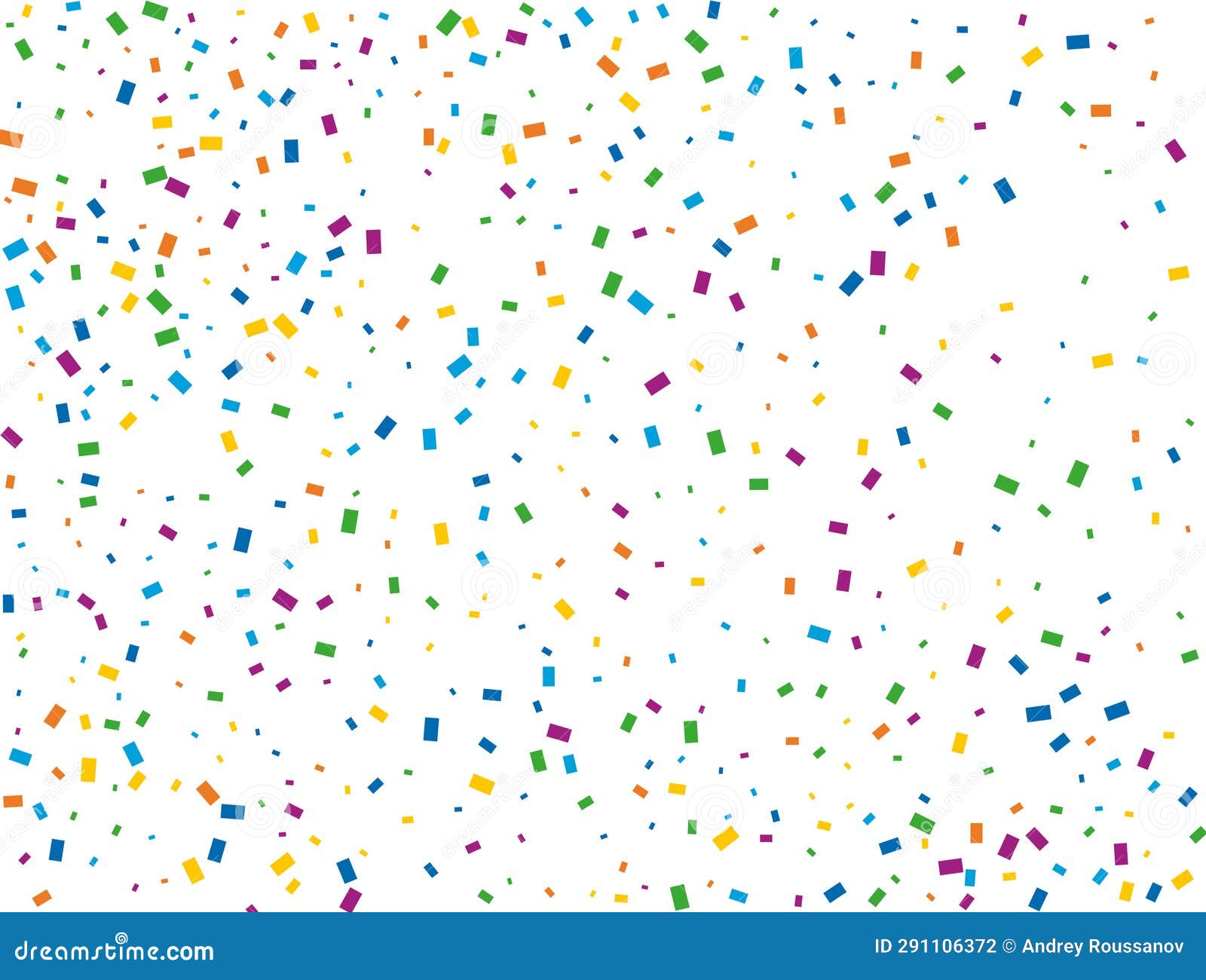 Christmas Rectangular Confetti. Light Rainbow Glitter Confetti ...