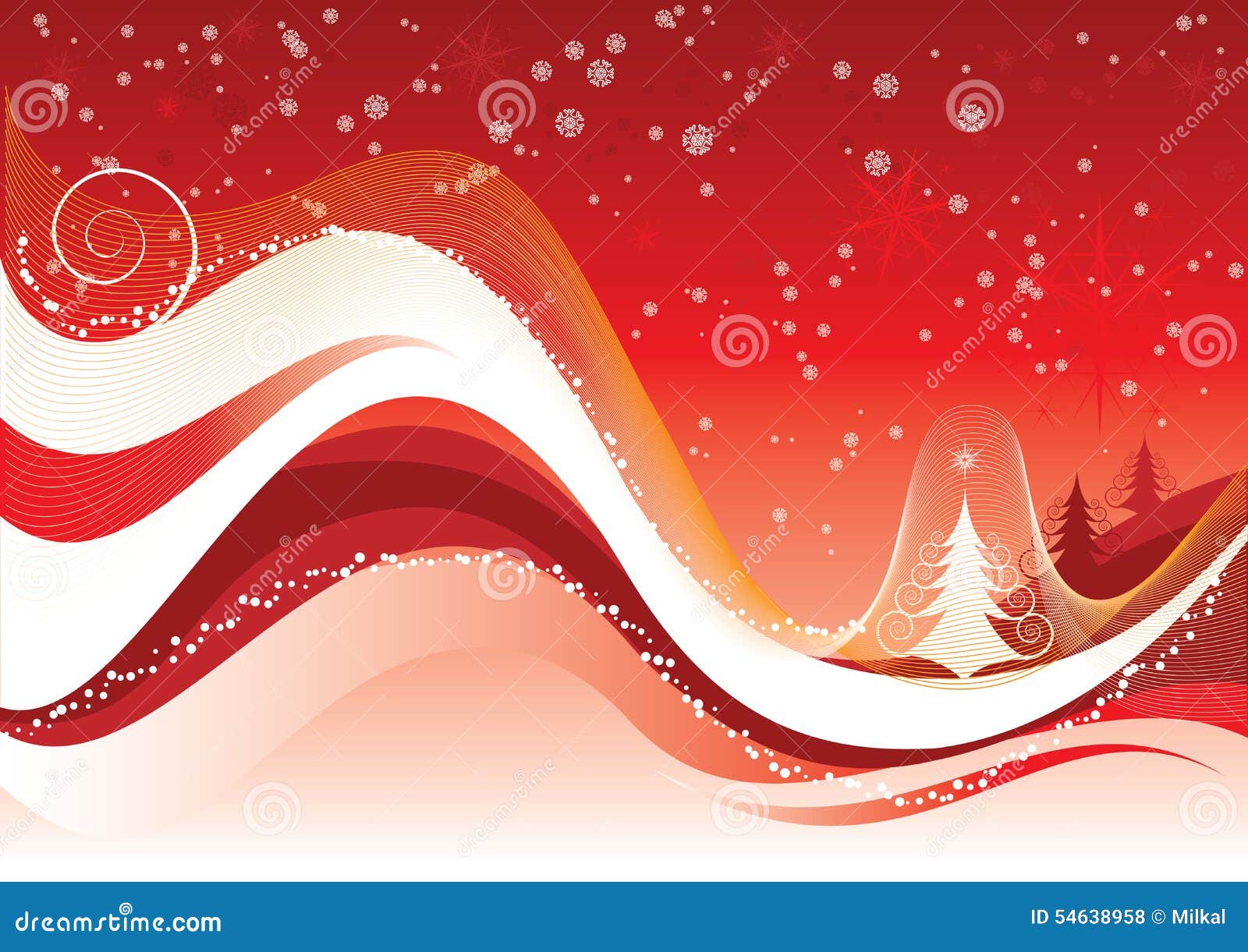 Christmas red background stock vector. Illustration of graphic - 54638958