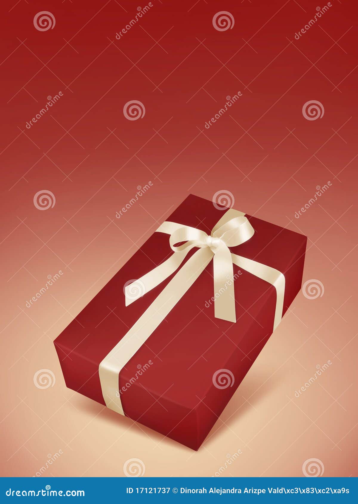 Christmas Red Gift Box stock image. Image of gift, present - 17121737