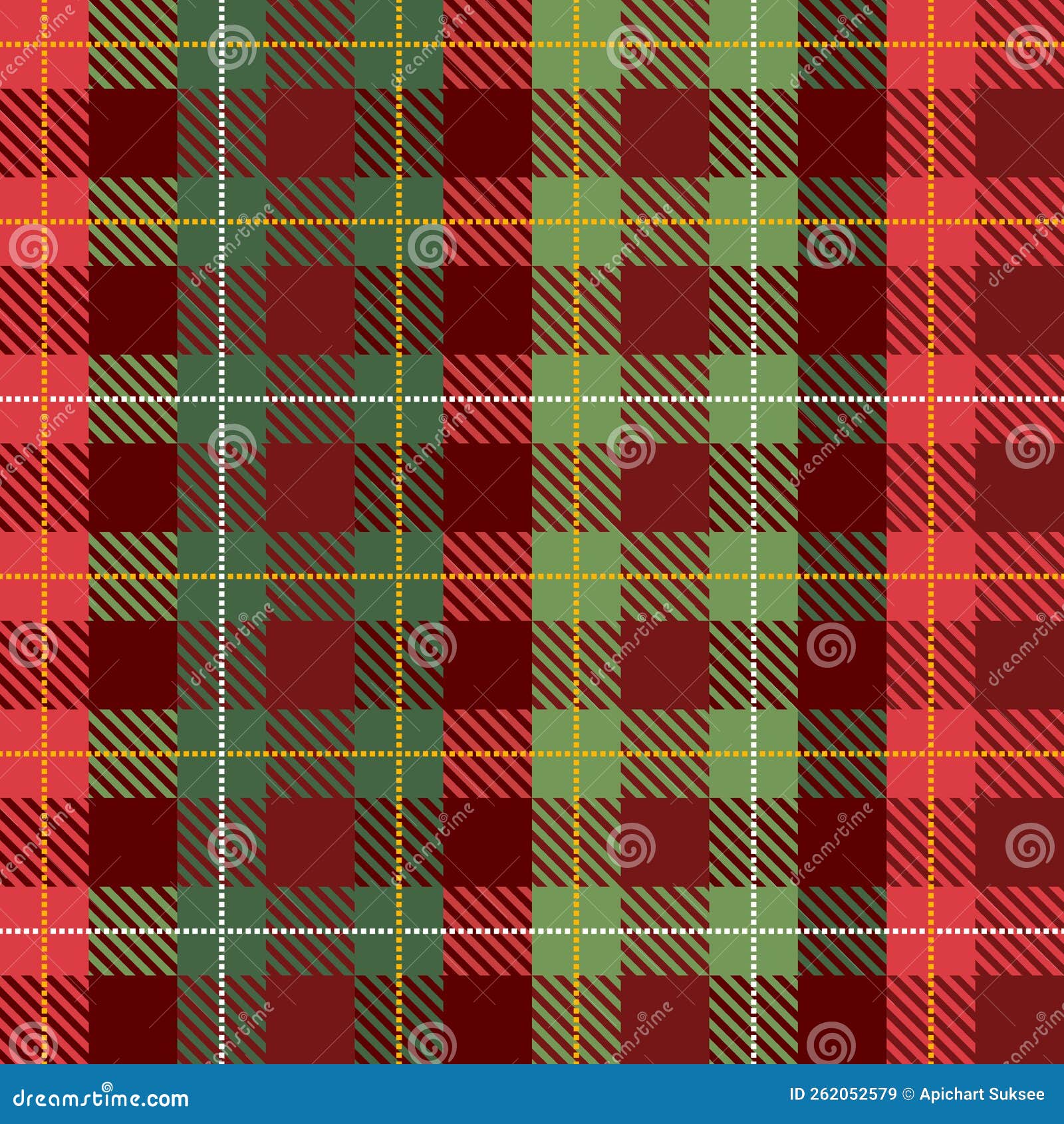 Christmas Red Green Checkered Background Stock Vector - Illustration of ...