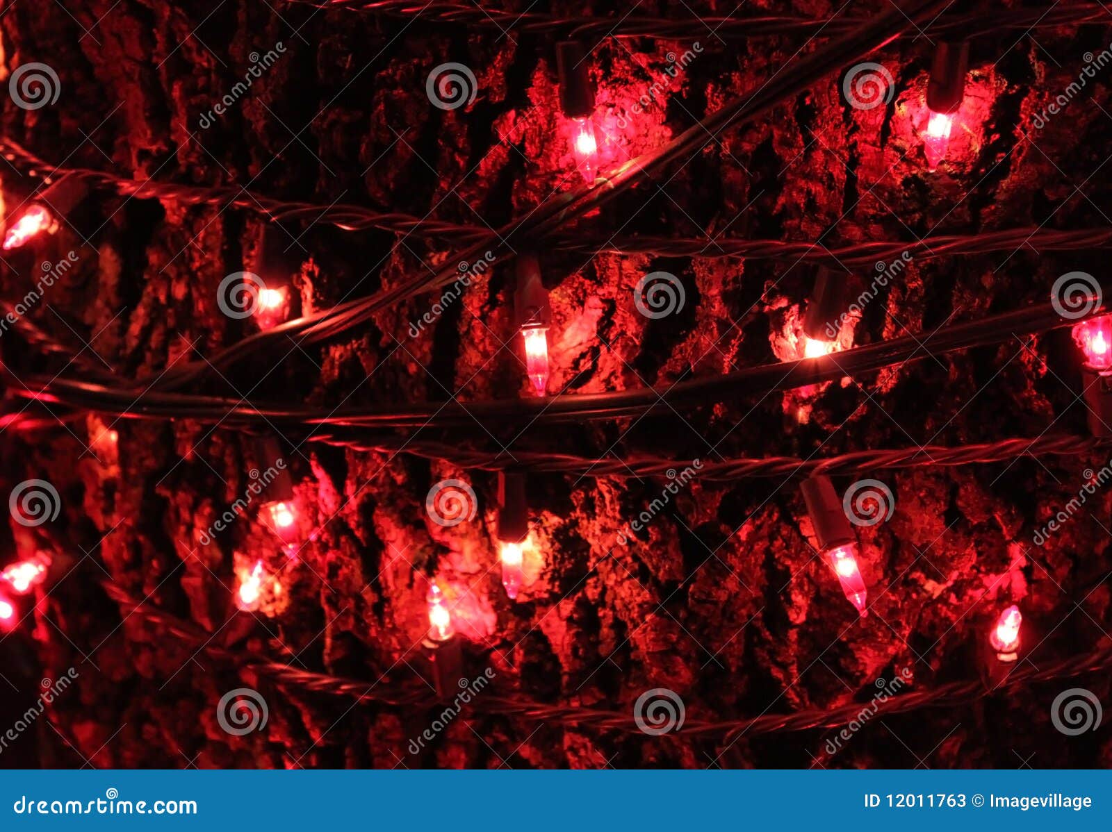Christmas Red Lights at Night Stock Image - Image of nightclub ...