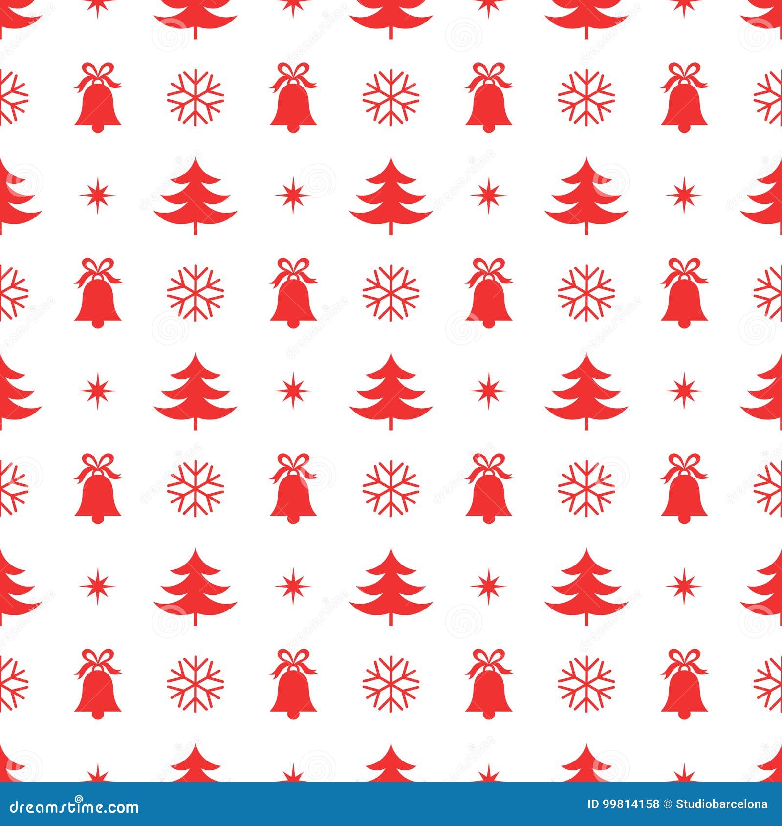 Christmas red ornaments stock vector. Illustration of holiday - 99814158