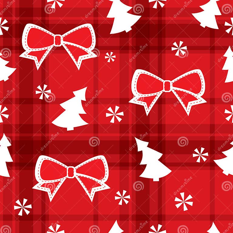Christmas Red Seamless Pattern Stock Vector - Illustration of stylish ...
