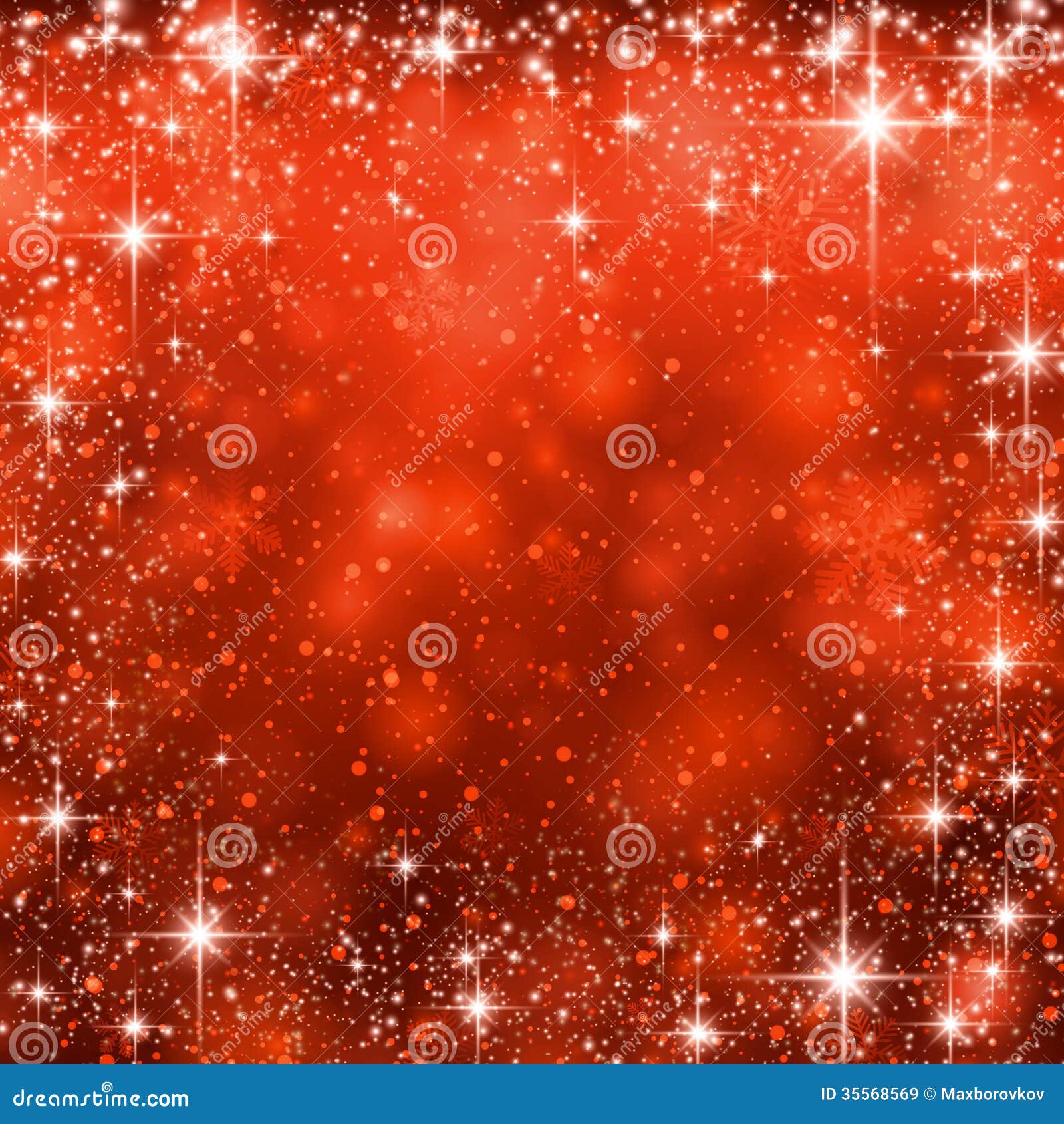 Christmas Red Starry Background. Stock Vector - Illustration of snow ...