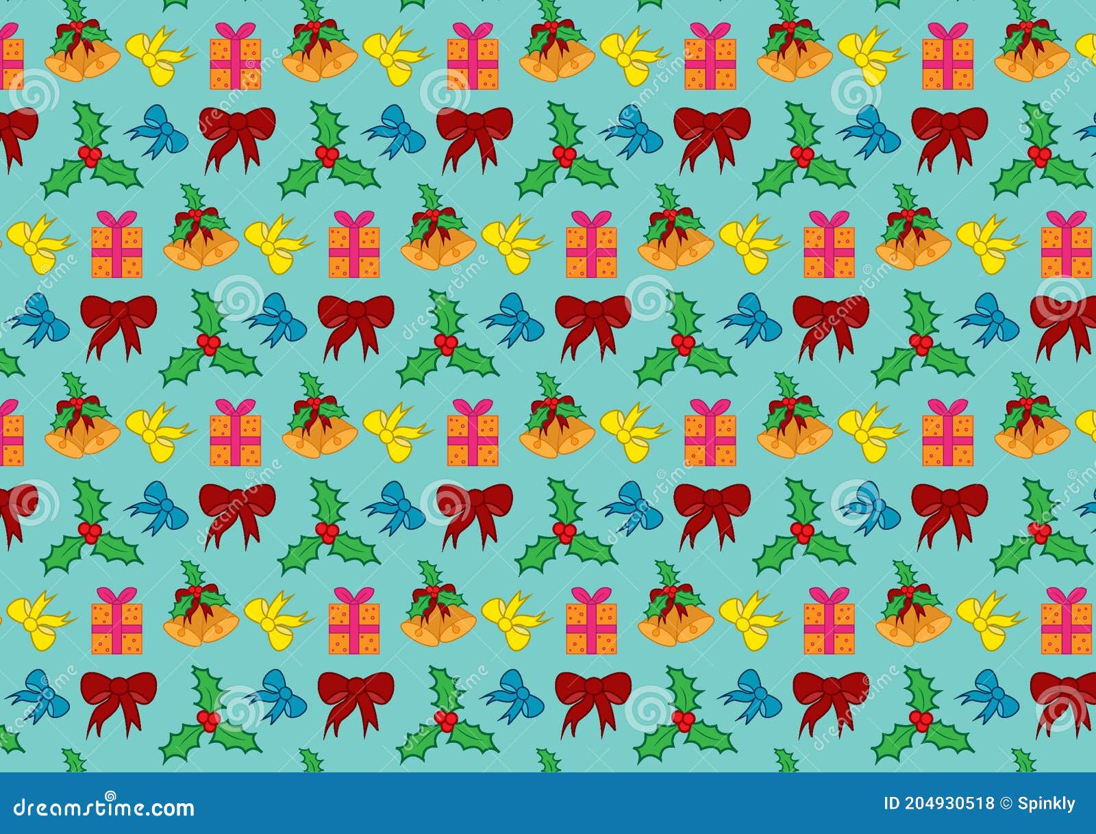 Christmas Repeat Pattern Background for Use As Wallpaper Stock ...