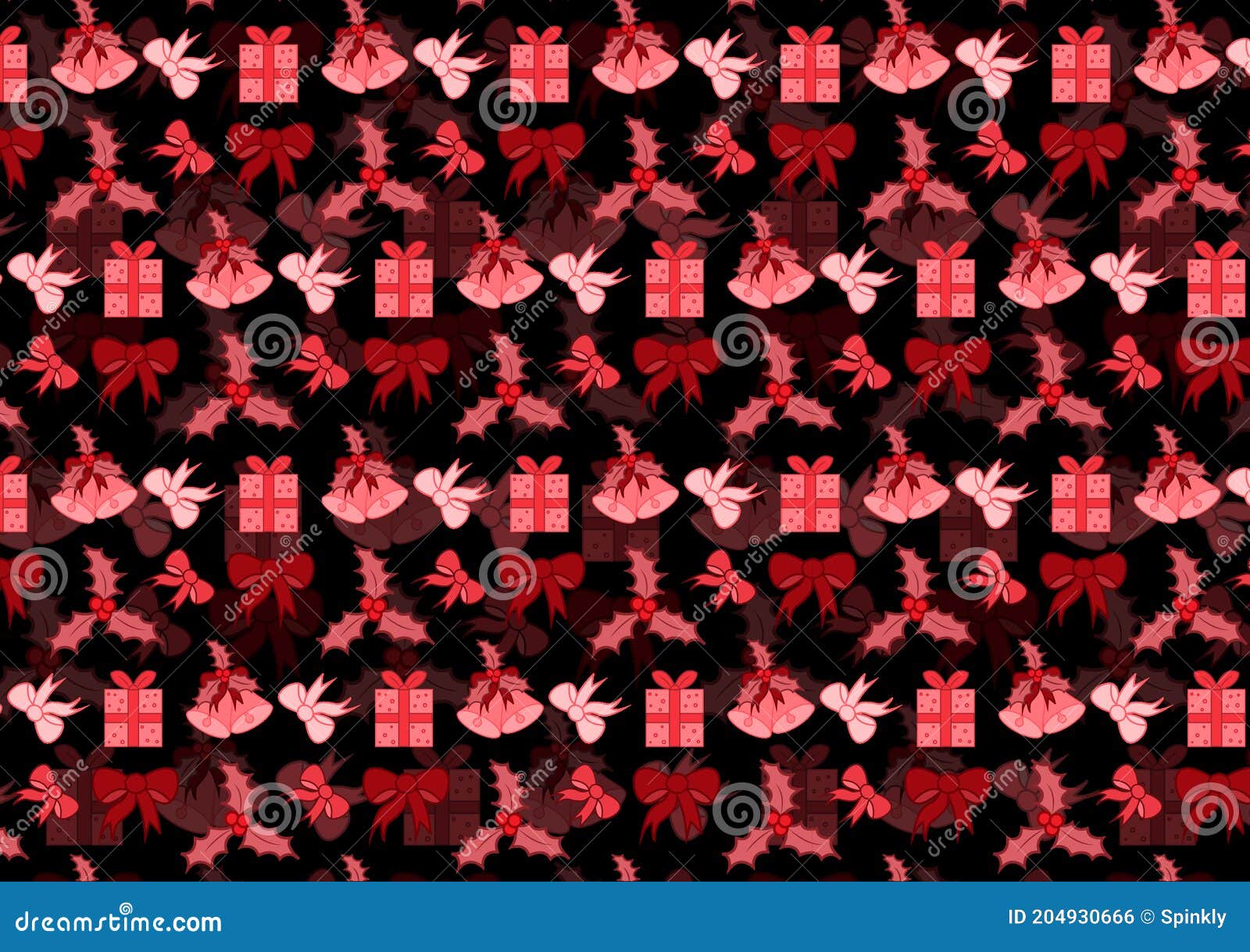 Christmas Repeat Pattern Background for Use As Wallpaper Stock ...