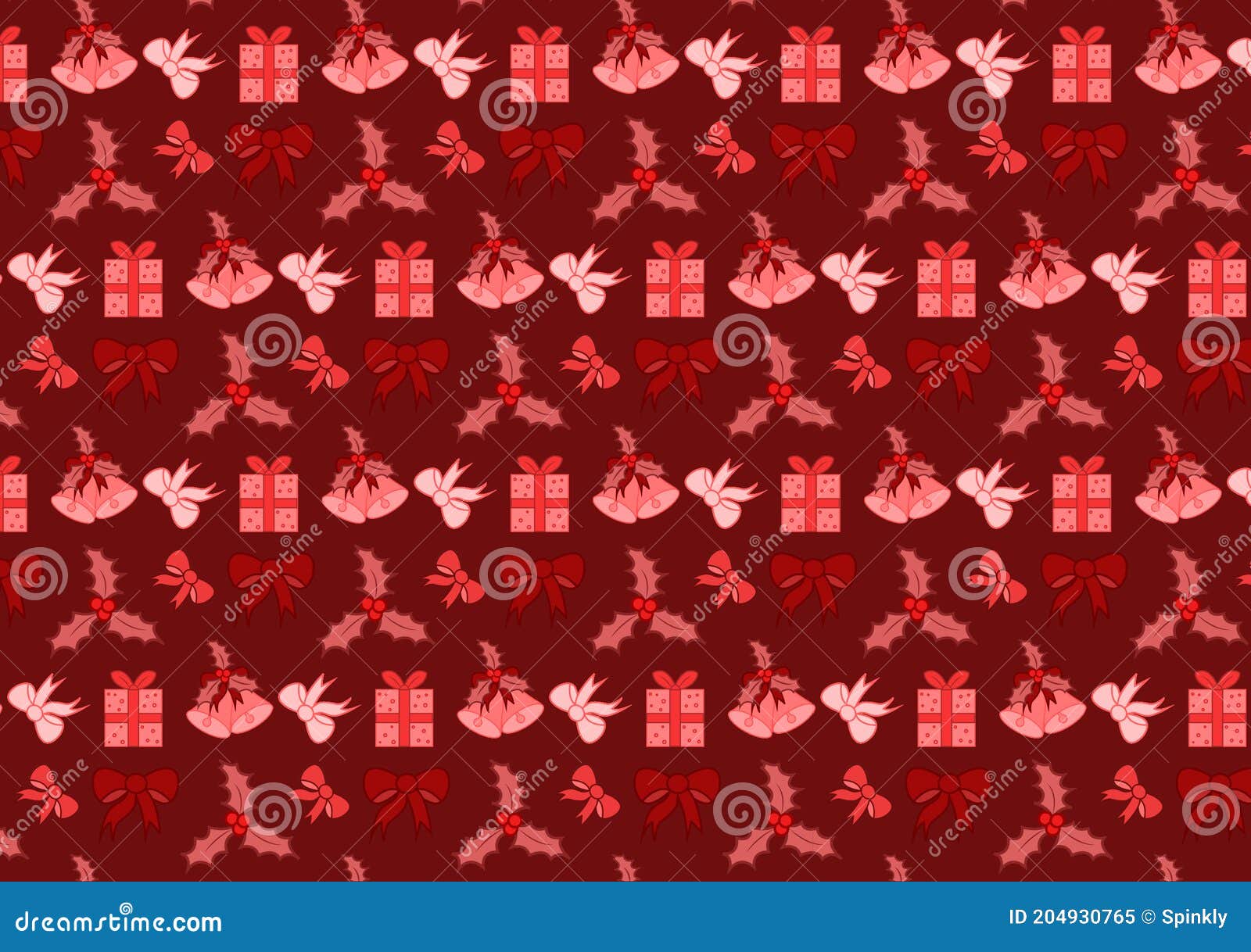 Christmas Repeat Pattern Background for Use As Wallpaper Stock ...