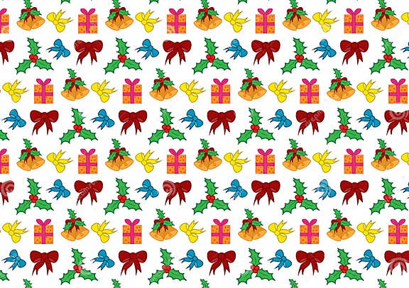 Christmas Repeat Pattern Background for Use As Wallpaper Stock ...