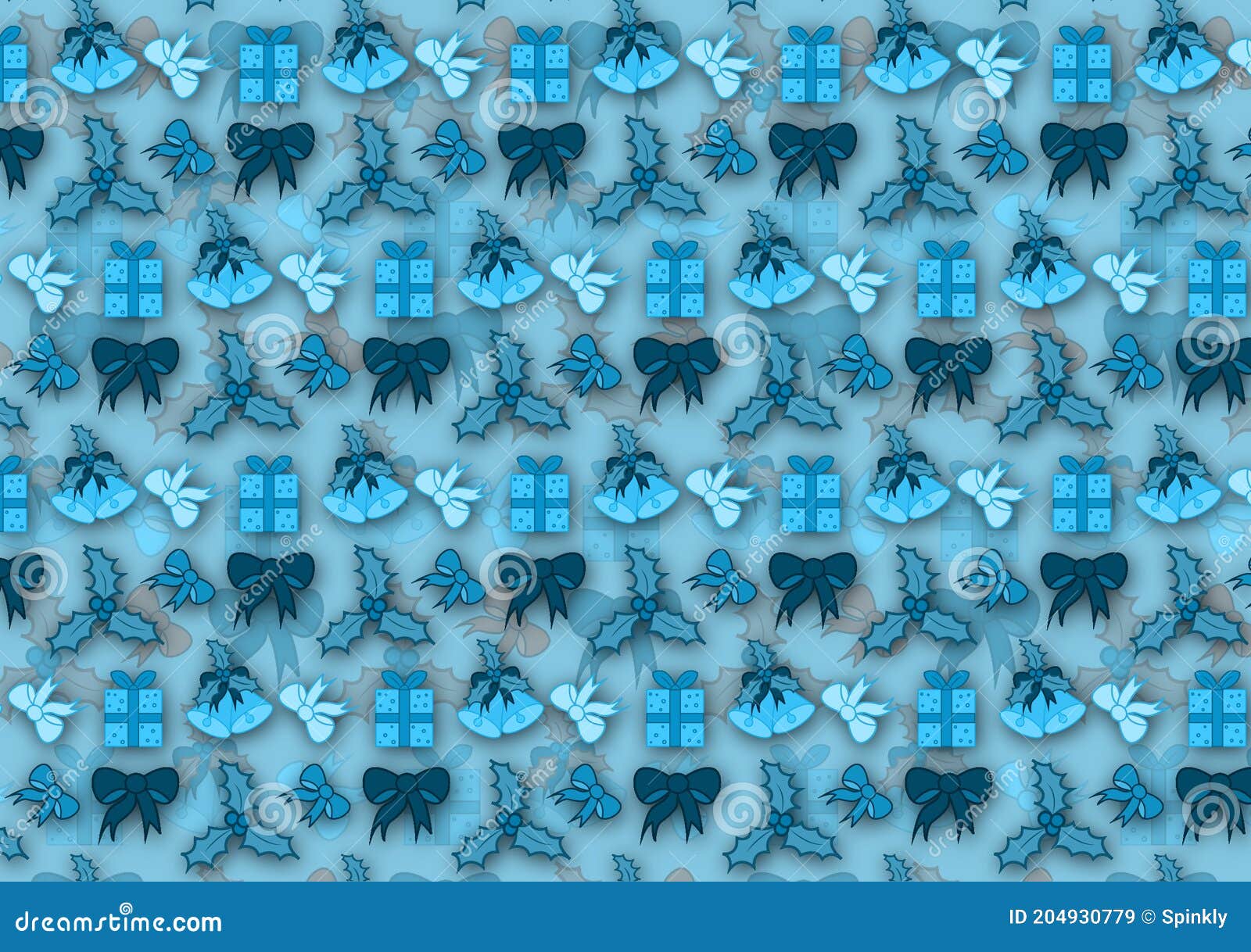 Christmas Repeat Pattern Background for Use As Wallpaper Stock ...