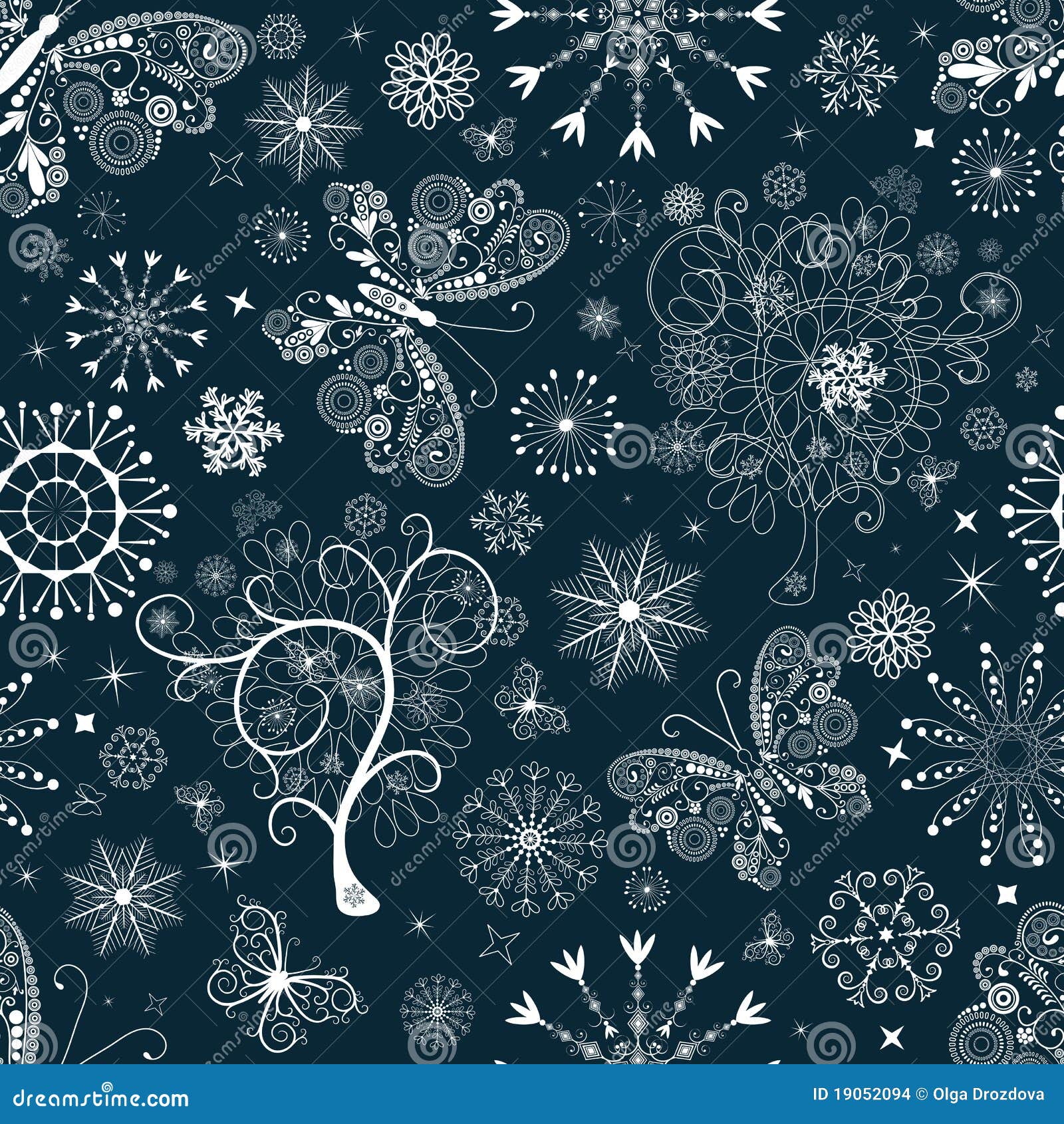 Repeating Pattern Of An Office Building On A Blue Background Stock ...