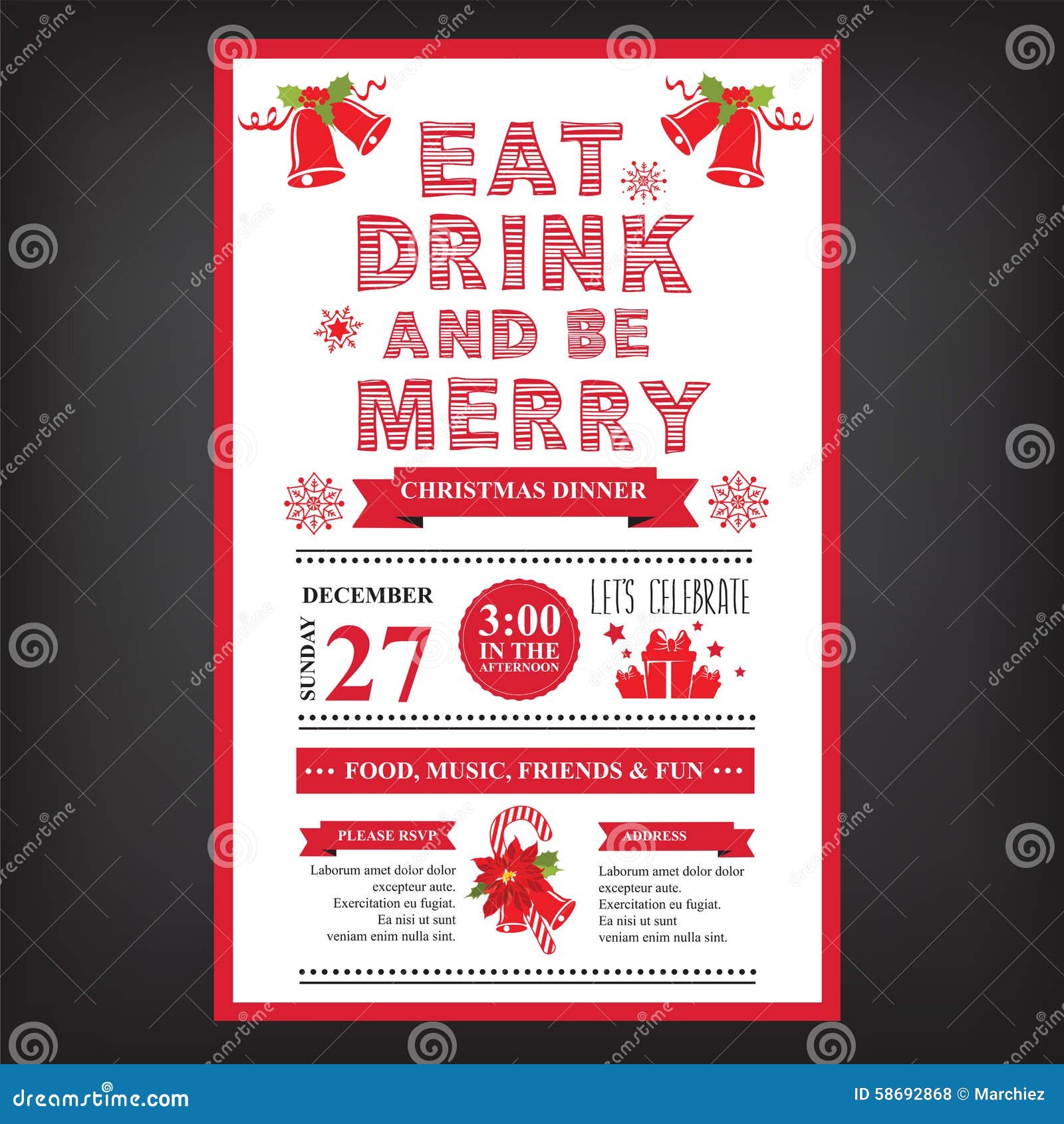 Christmas Restaurant Menu Design Stock Photo | CartoonDealer.com #59842536