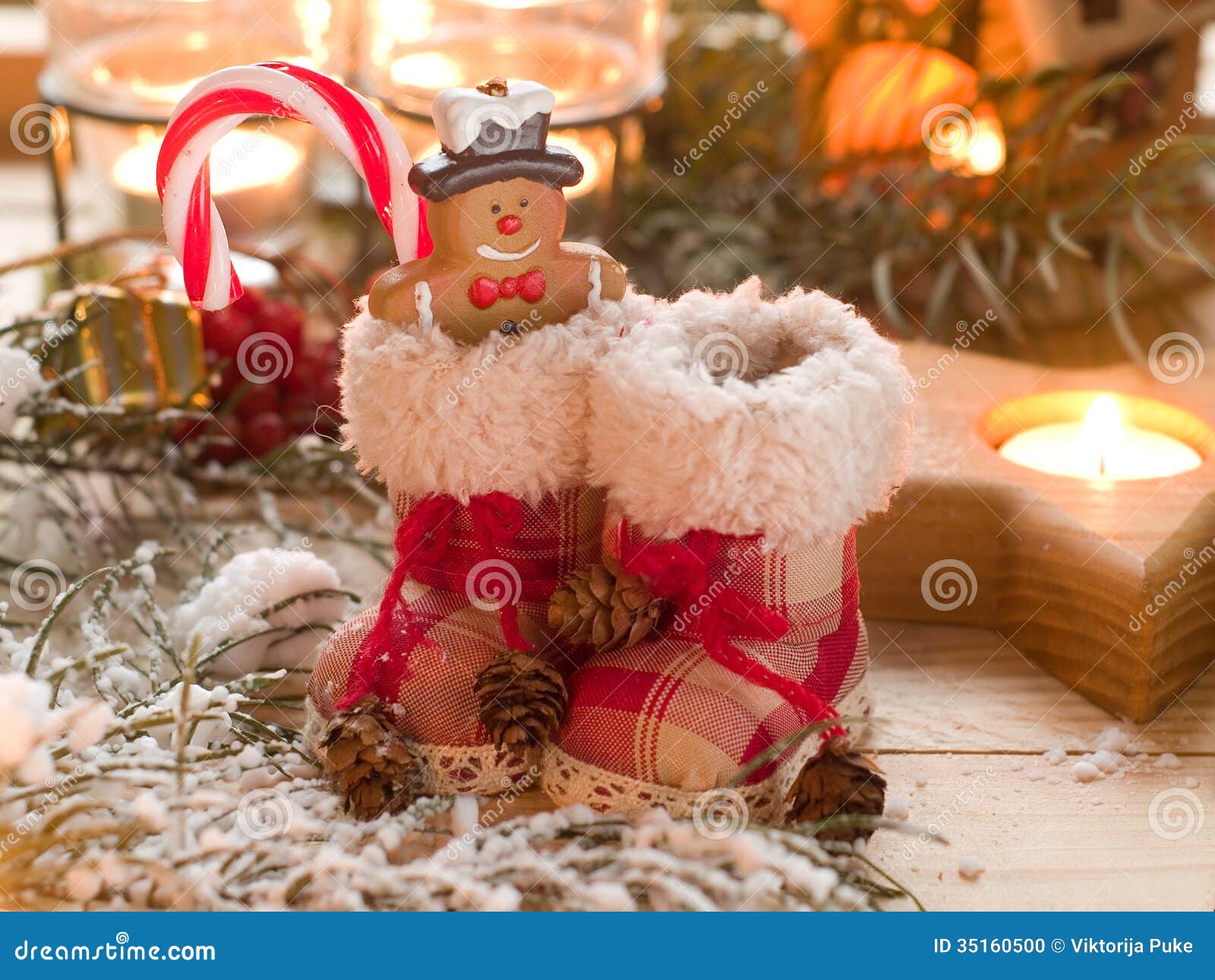 Christmas retro boots stock photo. Image of light, decoration - 35160500