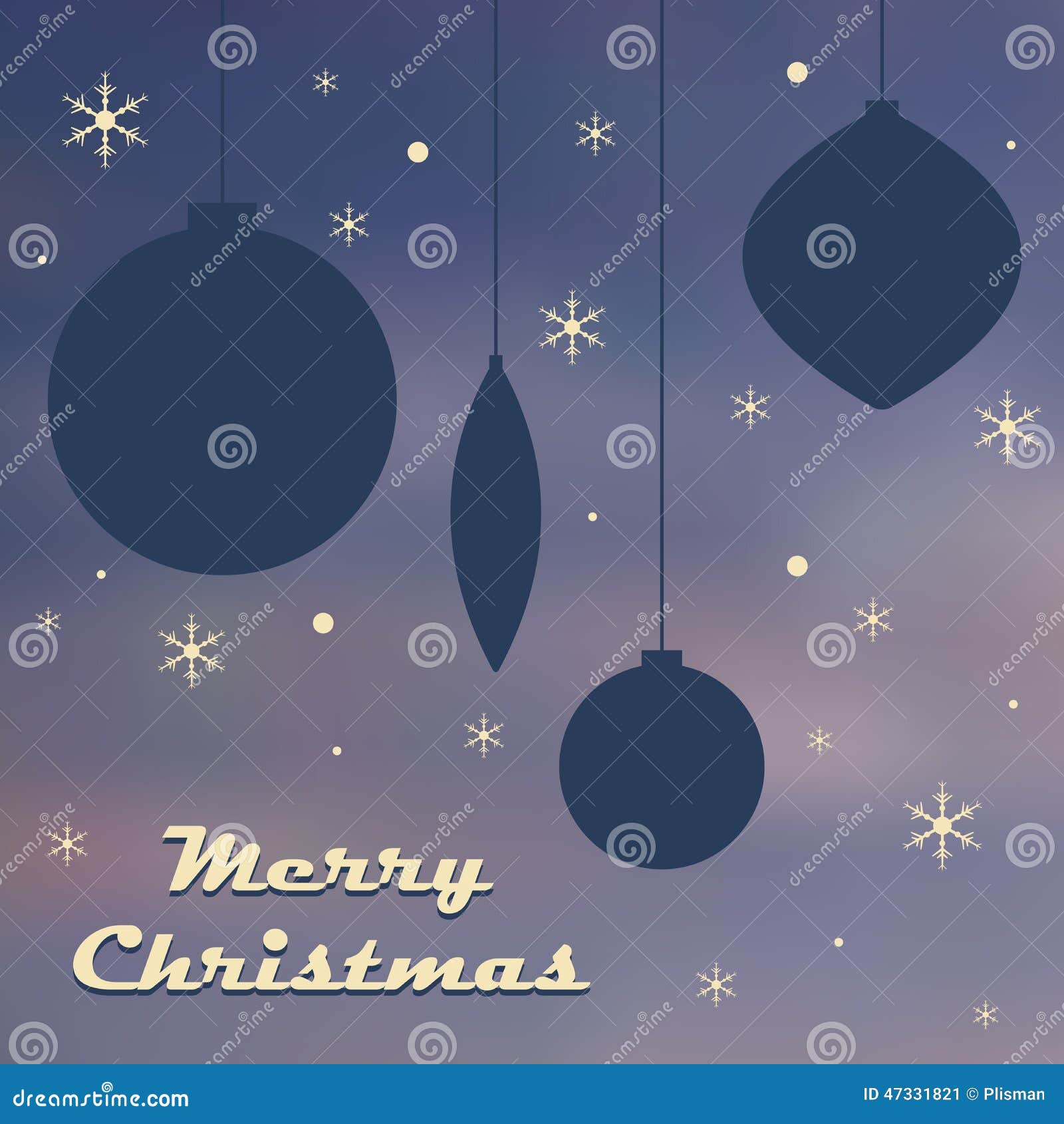 Christmas Retro Poster Template Stock Vector - Illustration of ...