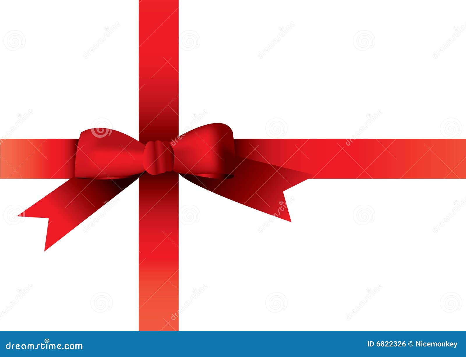 Christmas ribbon stock vector. Illustration of compliment - 6822326