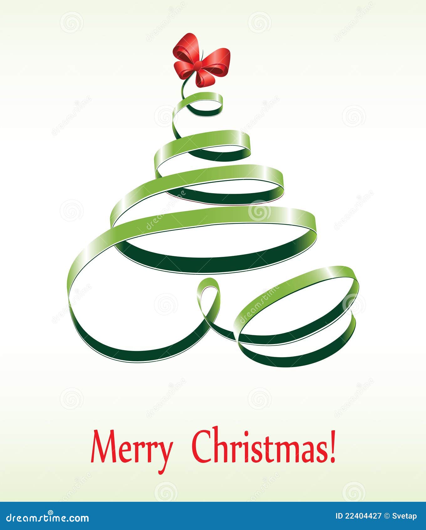 Christmas ribbon tree stock vector. Illustration of funky - 22404427