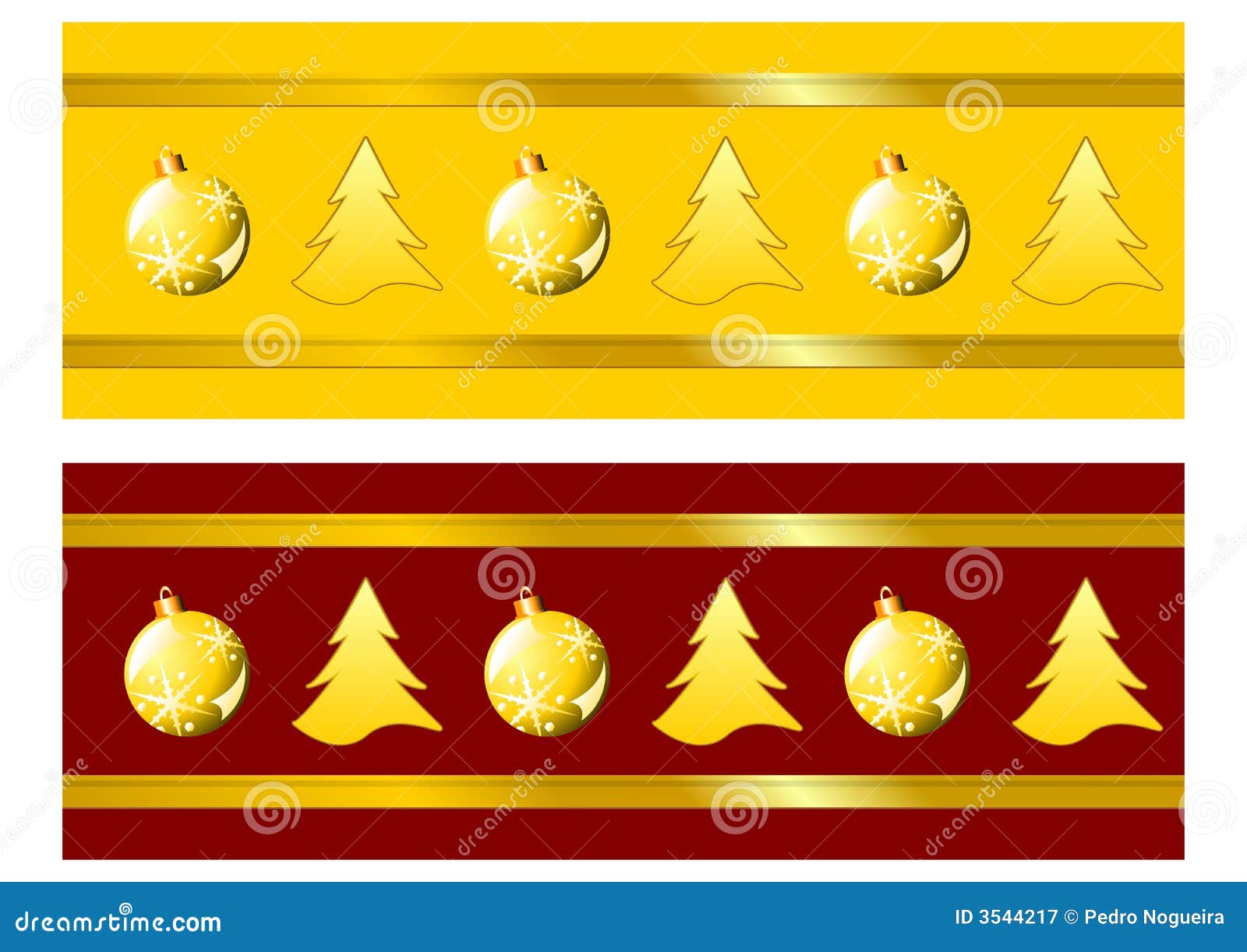 Christmas ribbons stock vector. Illustration of decorative - 3544217