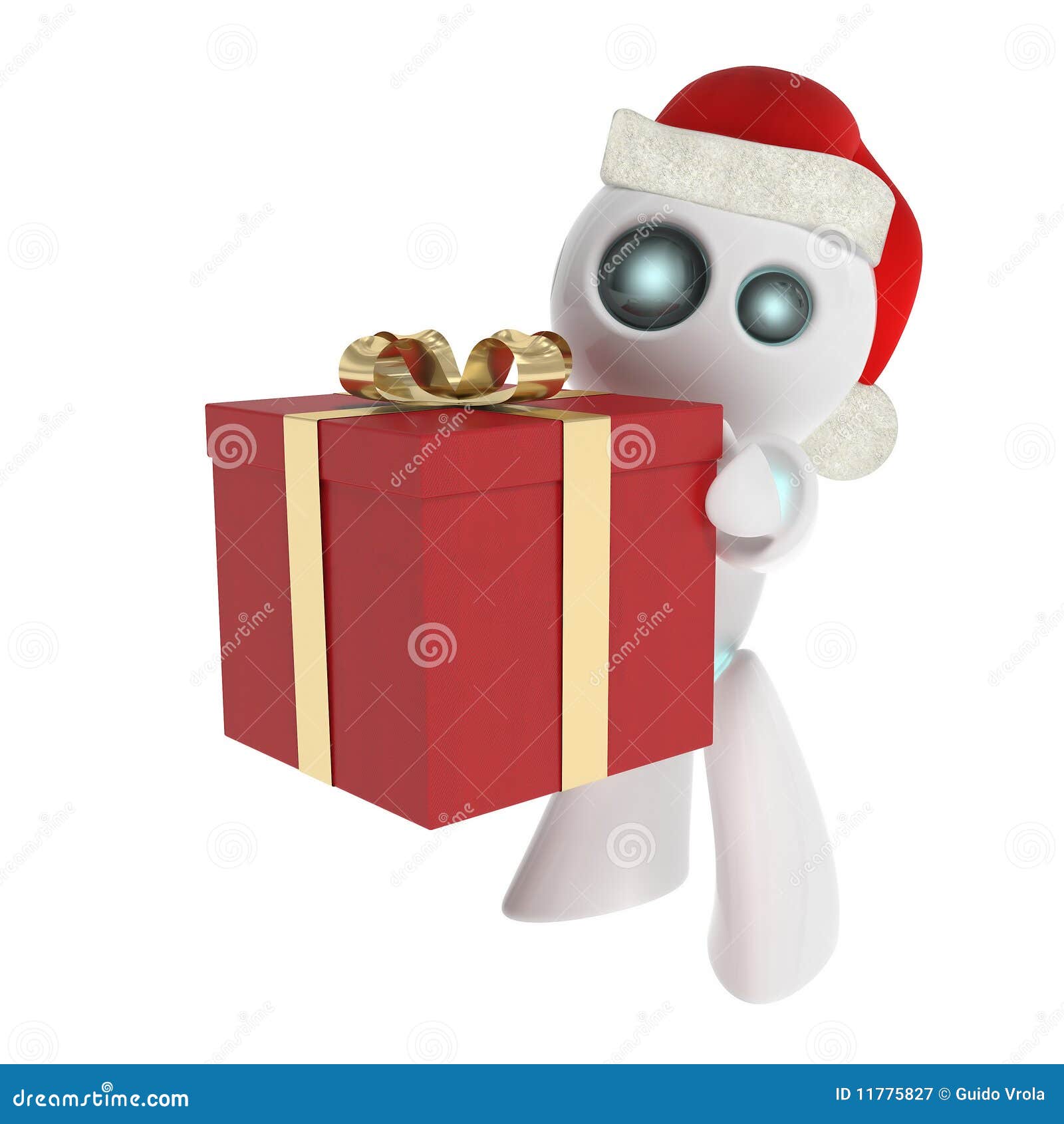Christmas robot stock illustration. Illustration of xmas - 11775827