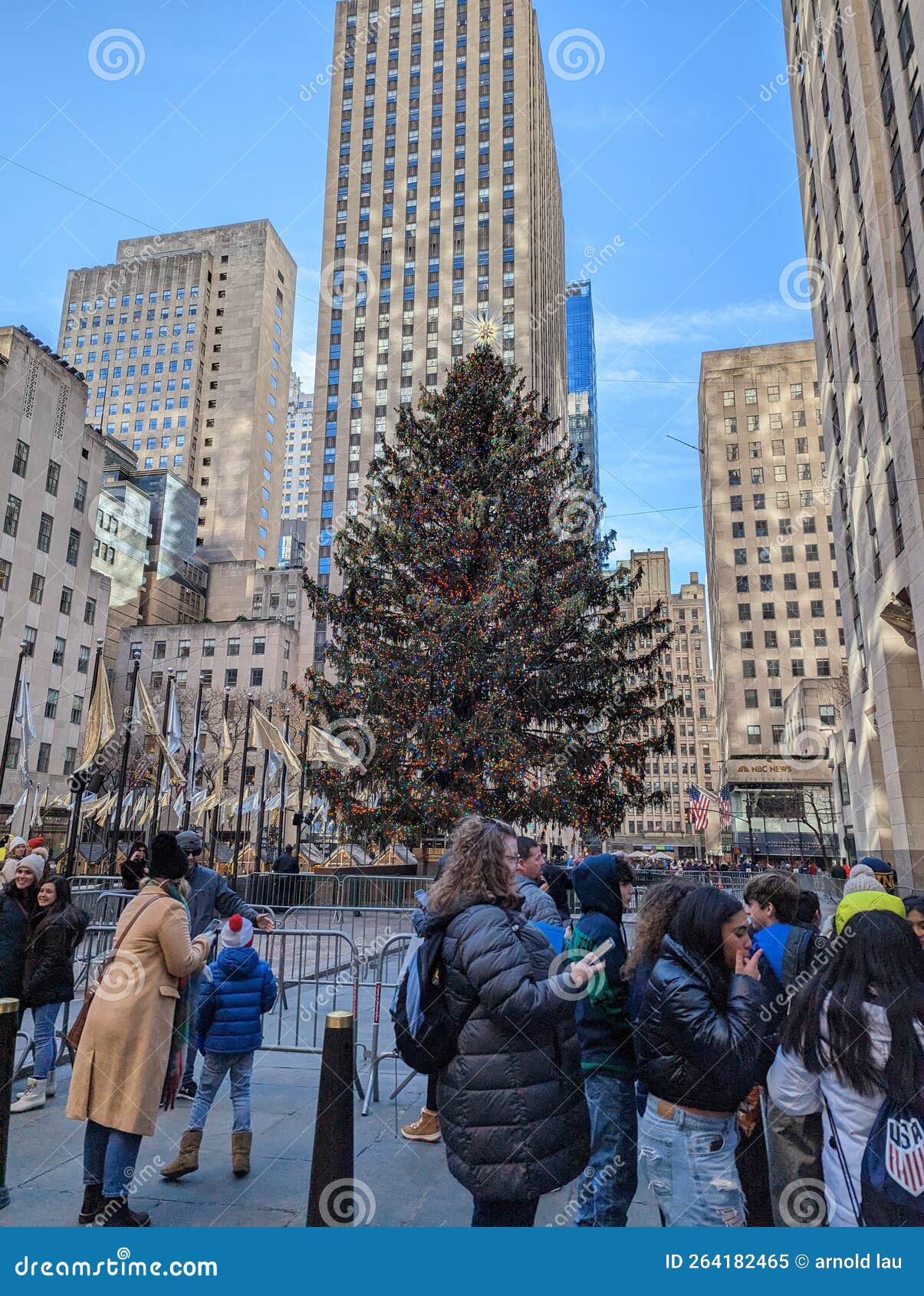 Christmas Rockefeller Center Winter Holiday Editorial Image - Image of ...