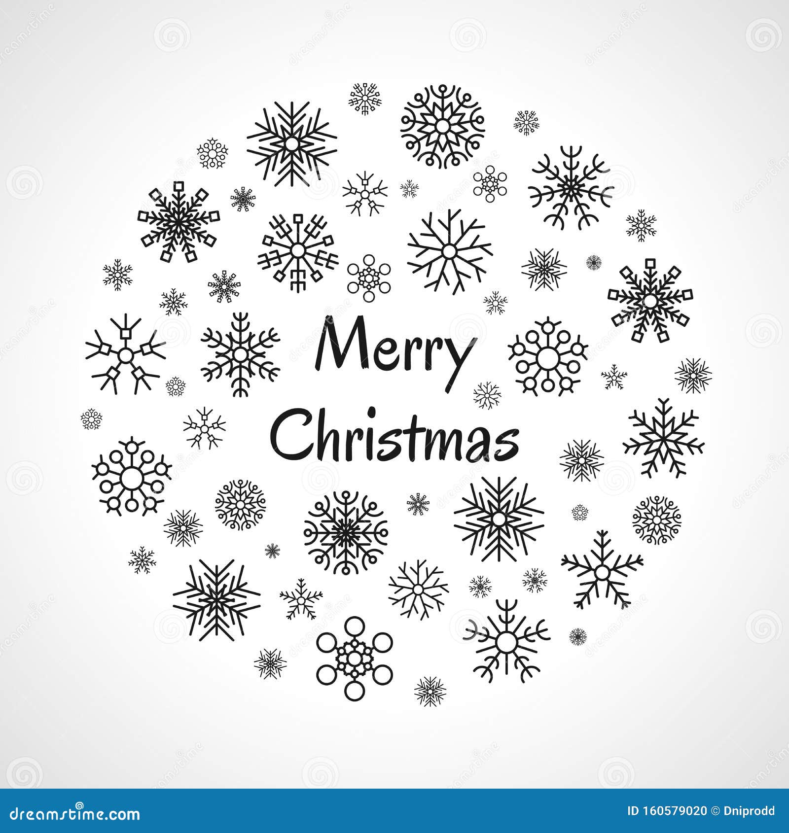Christmas Round Banner with Snowflakes Stock Vector - Illustration of ... Christmas Round Banner with Snowflakes Stock Vector - Illustration of ...