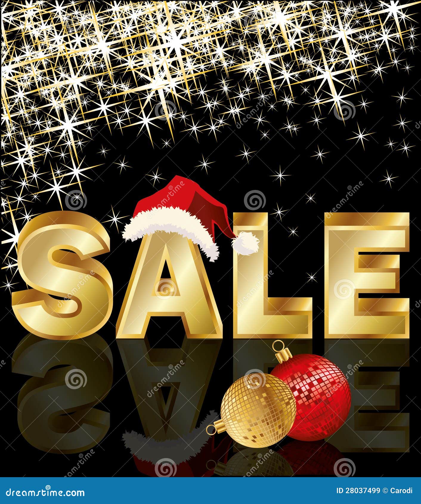Christmas sale stock vector. Illustration of background - 28037499