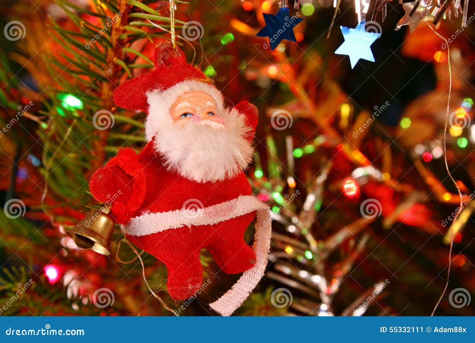 Christmas Santa Claus stock image. Image of hanging, decorate - 55332111